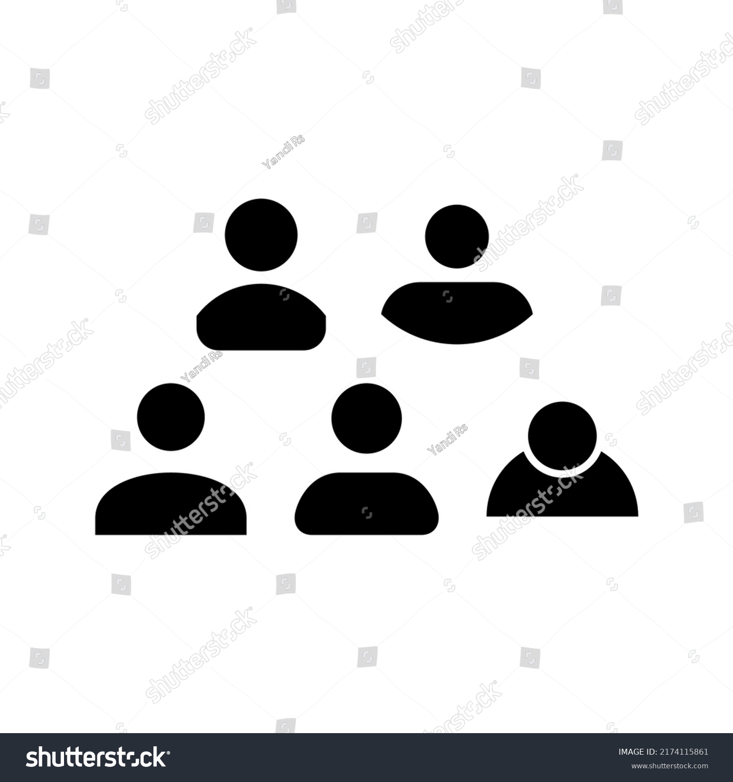 User Icon Set Vector Symbol Design Stock Vector (Royalty Free ...