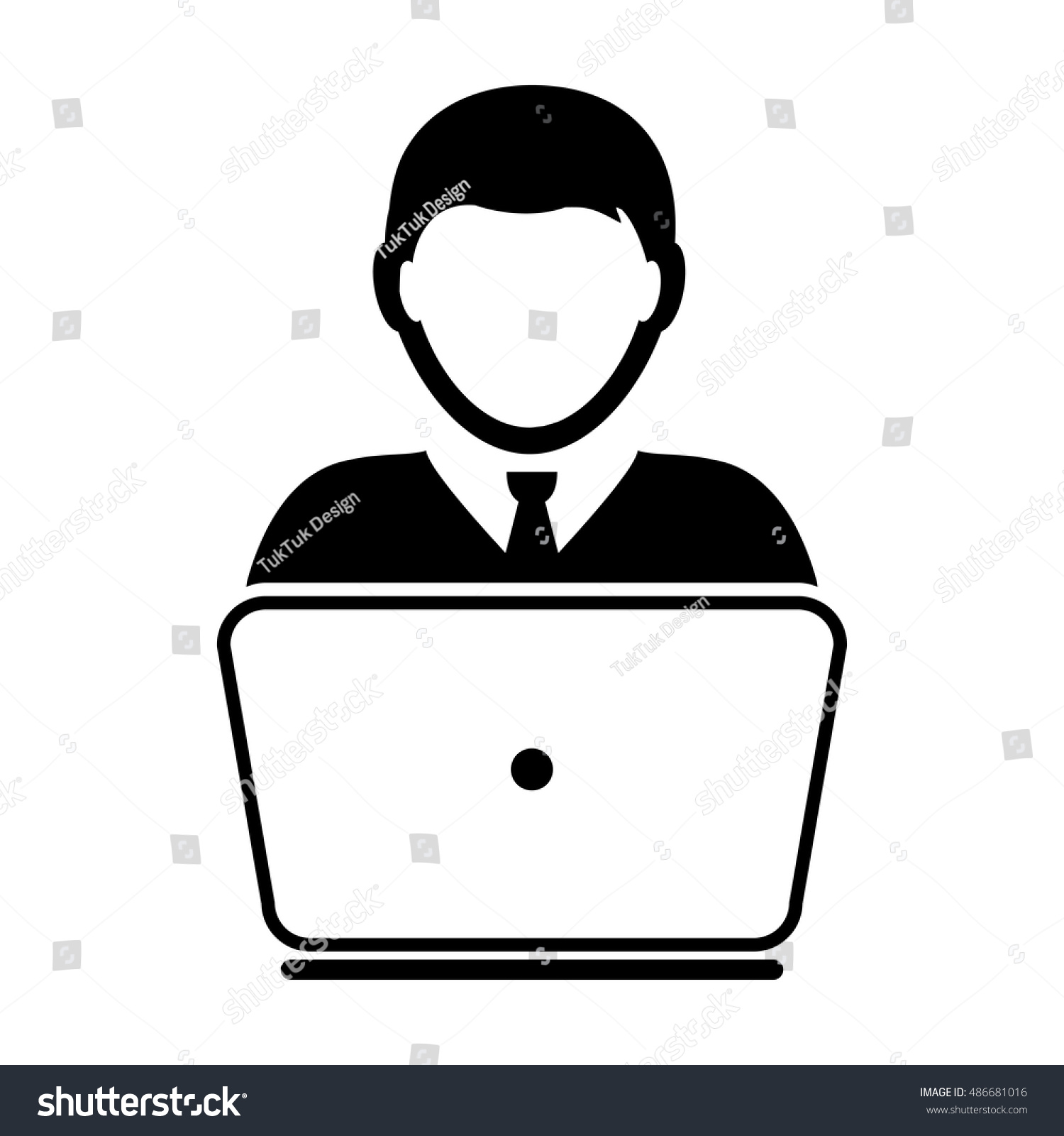 Laptop User Icon