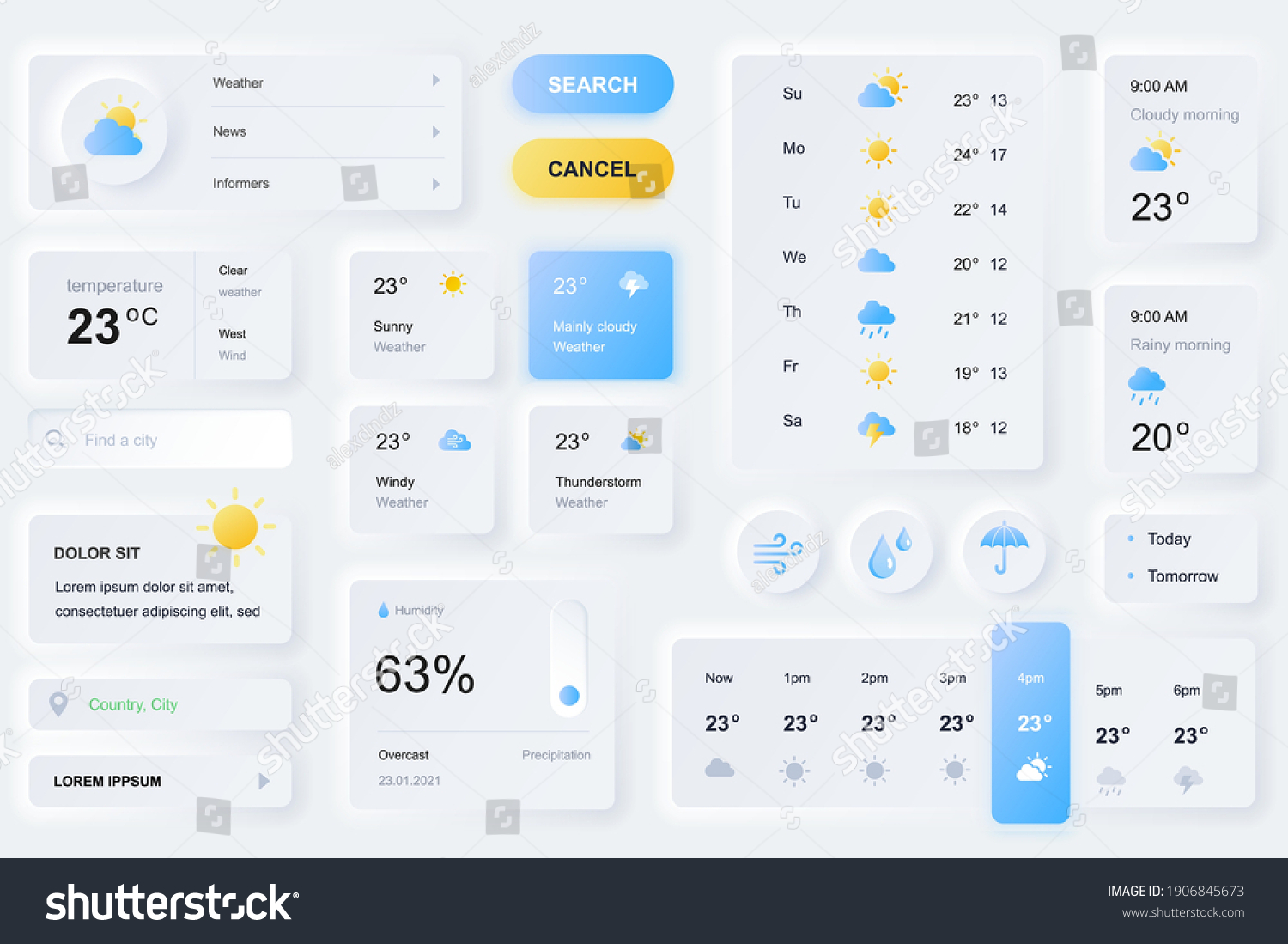 54,291 imágenes de Weather interface - Imágenes, fotos y vectores de ...
