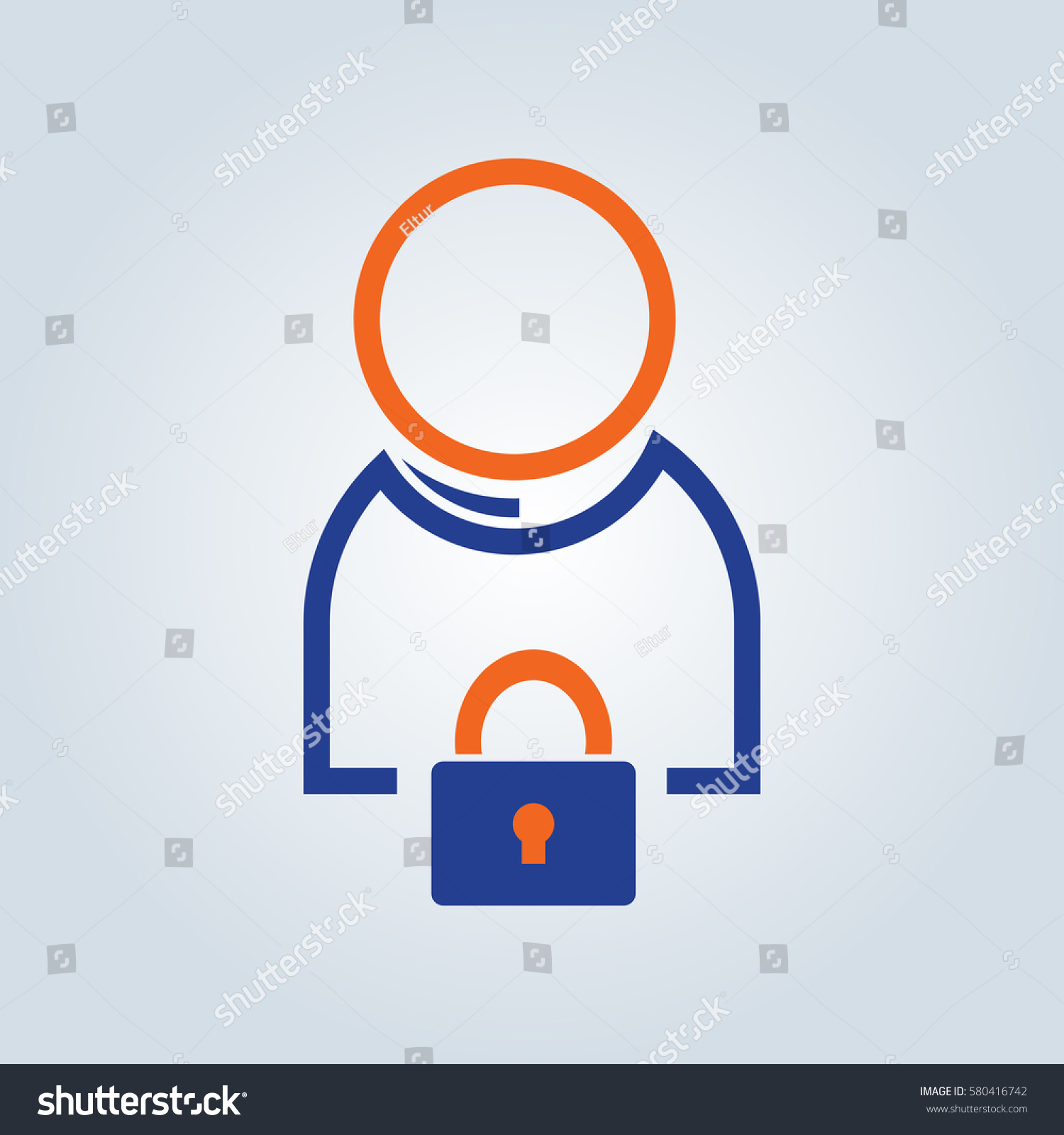 User Login Authenticate Icon Personal Protection Stock Vector (Royalty ... User Login Authenticate Icon Personal Protection Stock Vector (Royalty ...