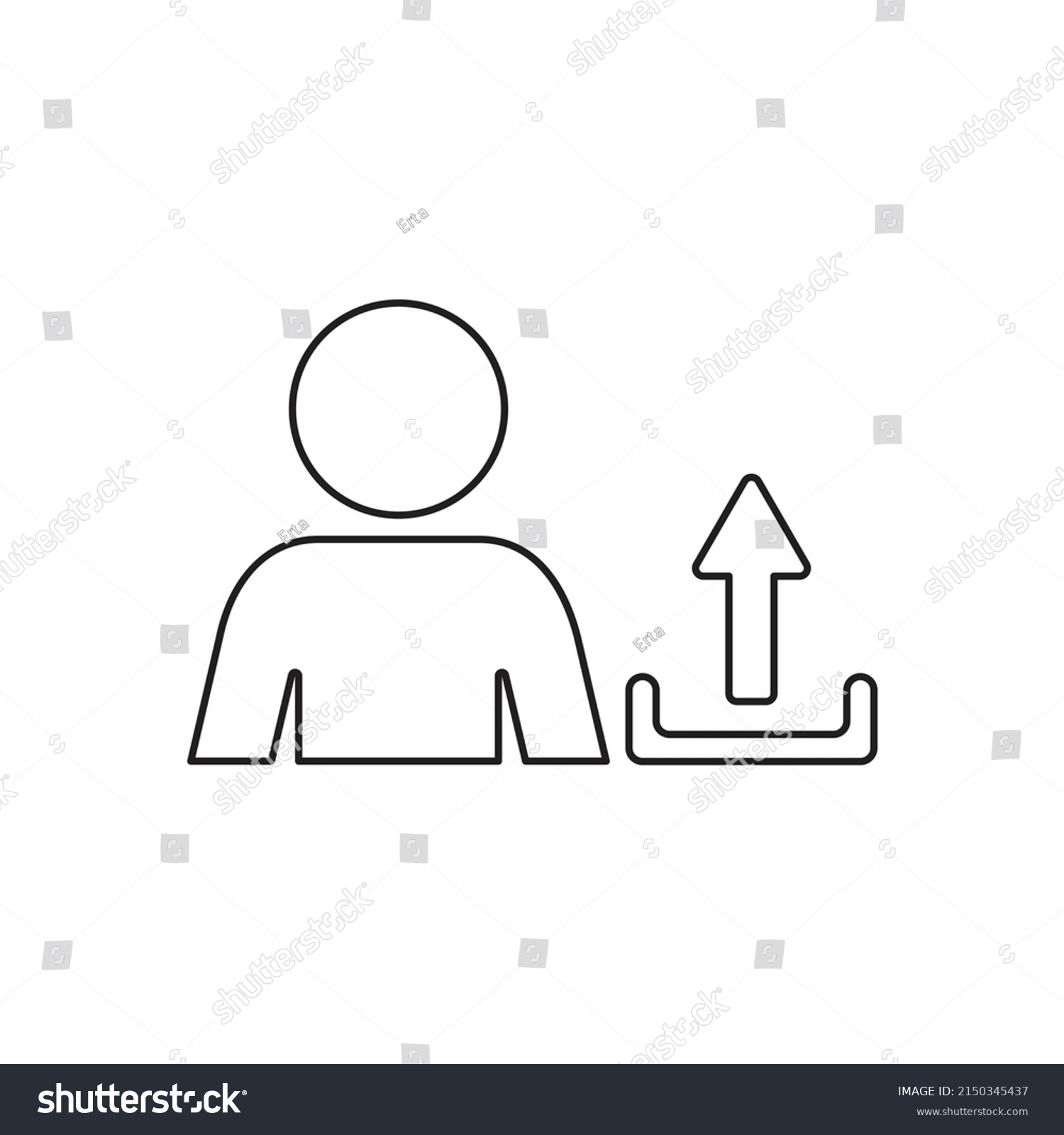 User Profile Upload Icon Design Vector Stock Vector (Royalty Free ...