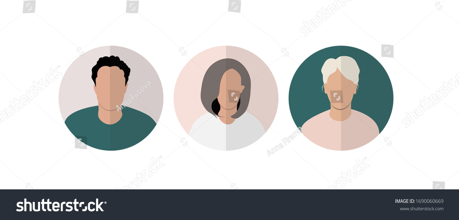 User Profile Ux Vector Persona Avatar Stock Vector (Royalty Free ...