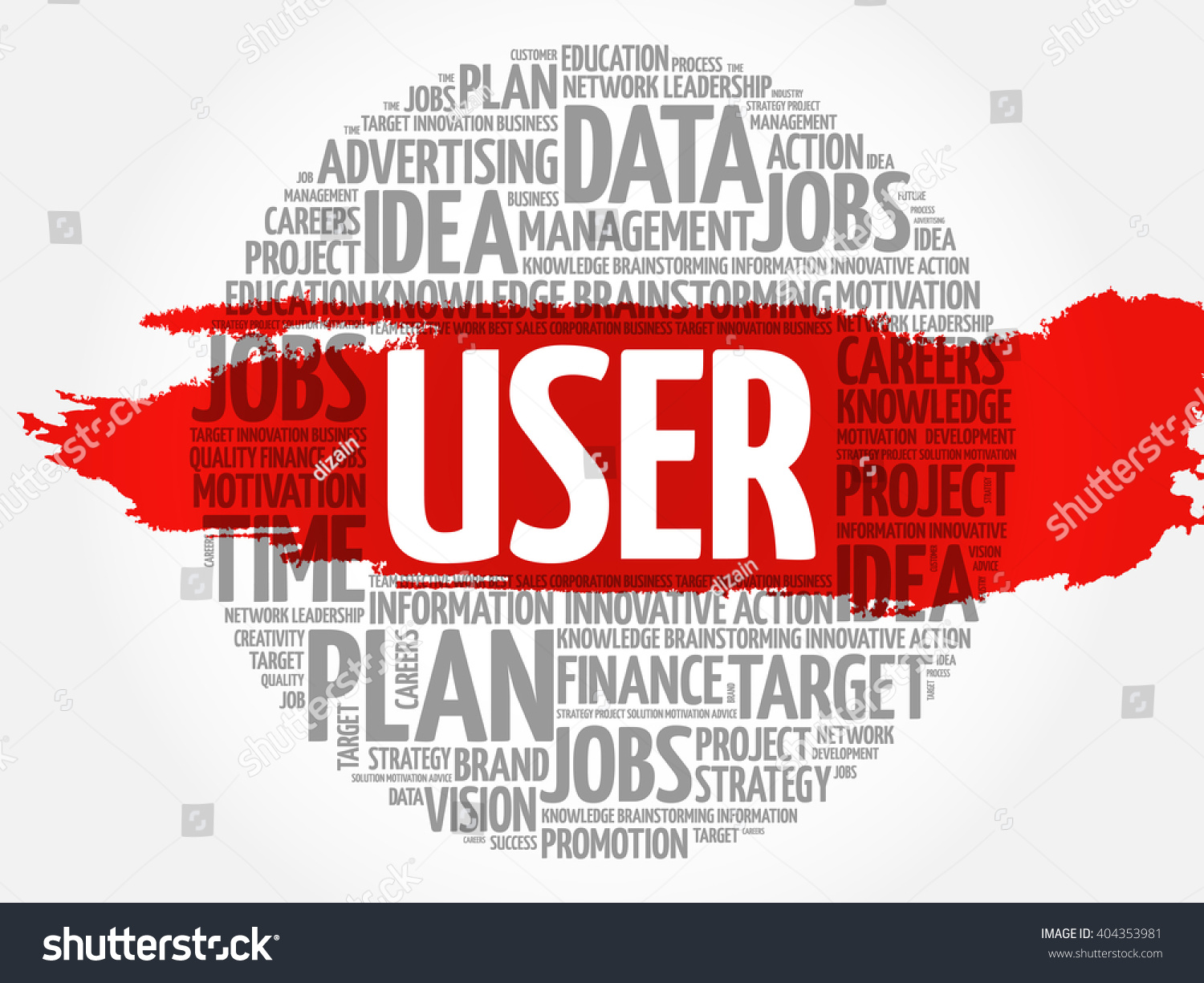 User Word Cloud Business Concept Stock Vector (Royalty Free) 404353981 ...