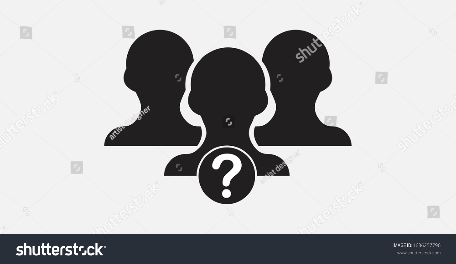 Users Question Mark Icon Users Help Stock Vector (Royalty Free ...