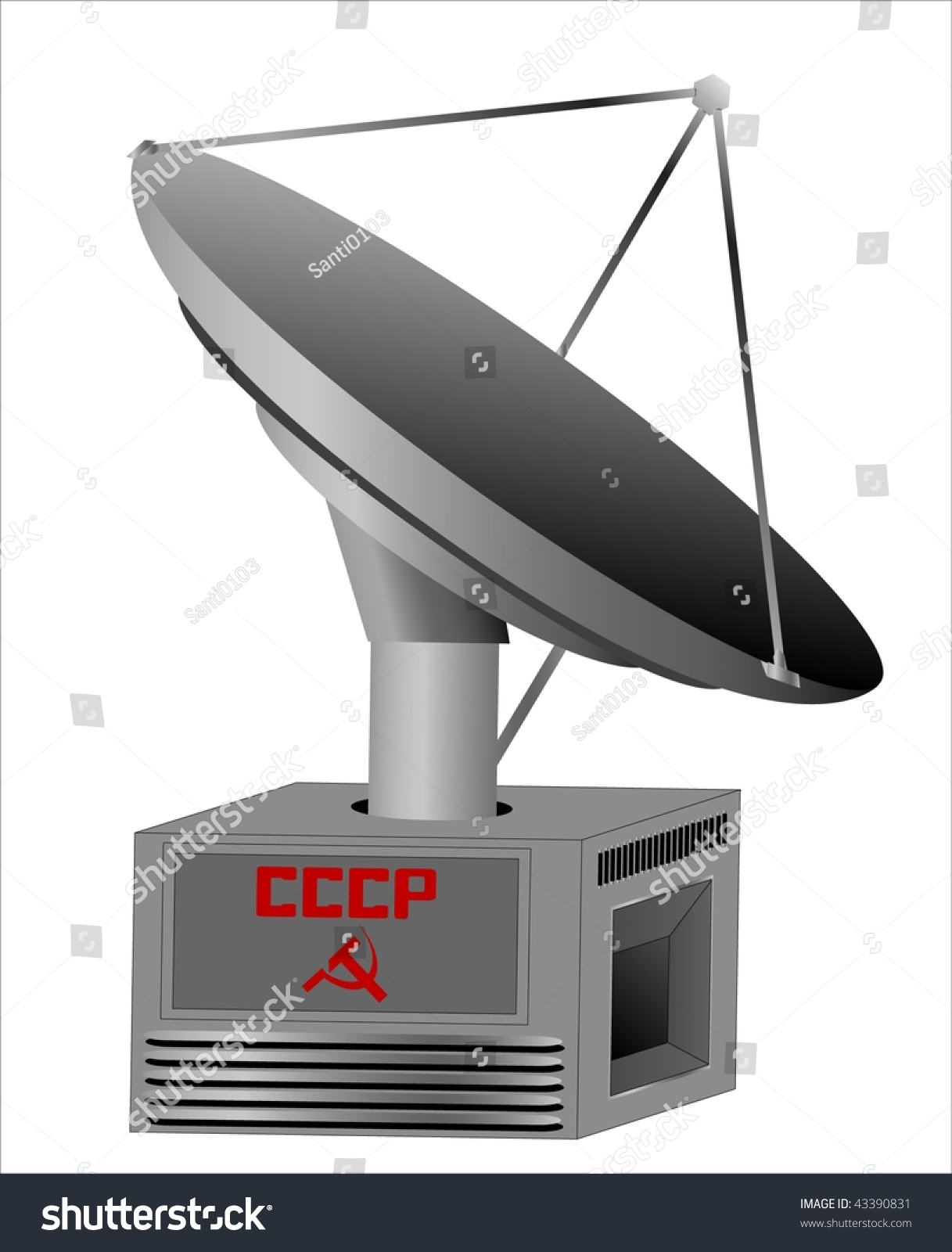 Ussr Radar Background Vector Illustration: vector de stock (libre de ...