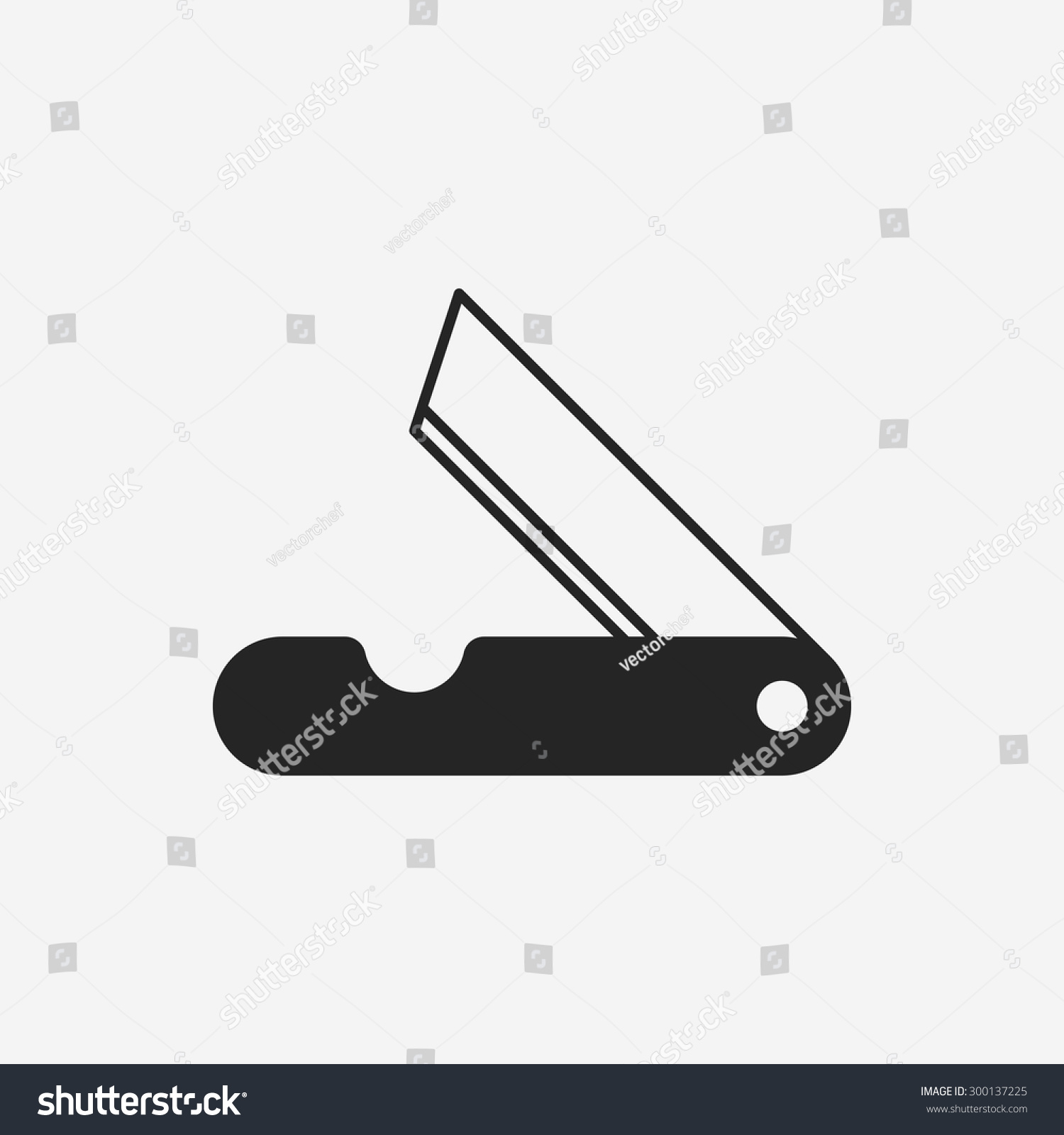 Utility Knife Icon Stock Vector (Royalty Free) 300137225 | Shutterstock
