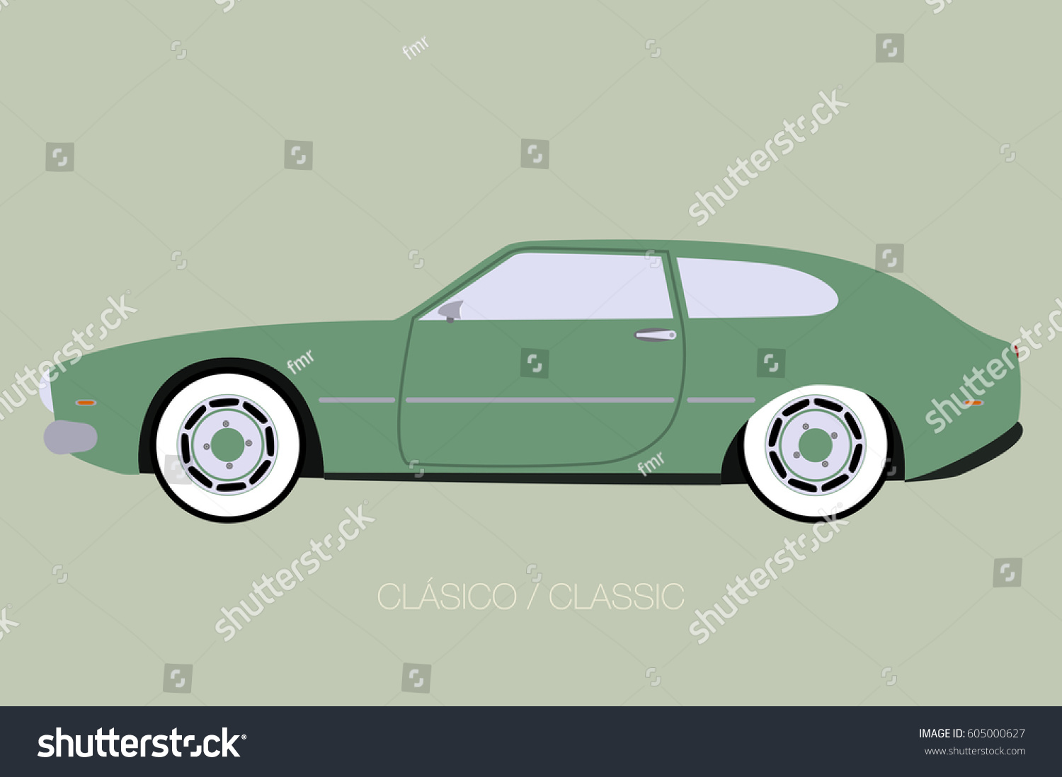 Utility Vehicle Side View Flat Design Stock Vector (Royalty Free ...