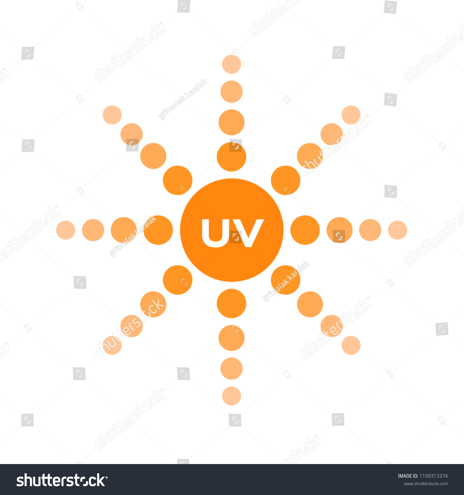 Uv Ultraviolet Icon Logo Vector Stock Vector (Royalty Free) 1109313374 ...