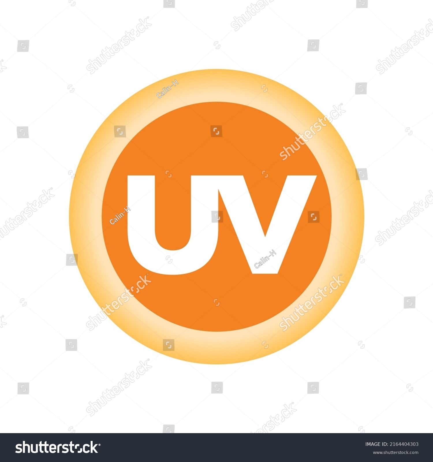 Uv Ultraviolet Light Vector Icon Badge Stock Vector (Royalty Free ...