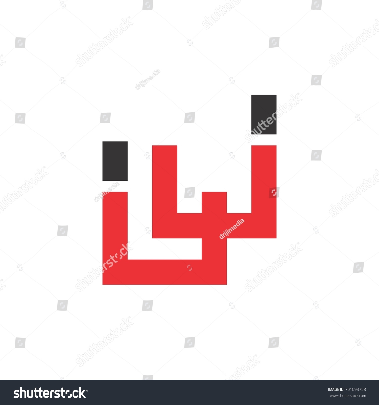 Uw Letter Logo Design Vector Stock Vector (Royalty Free) 701093758