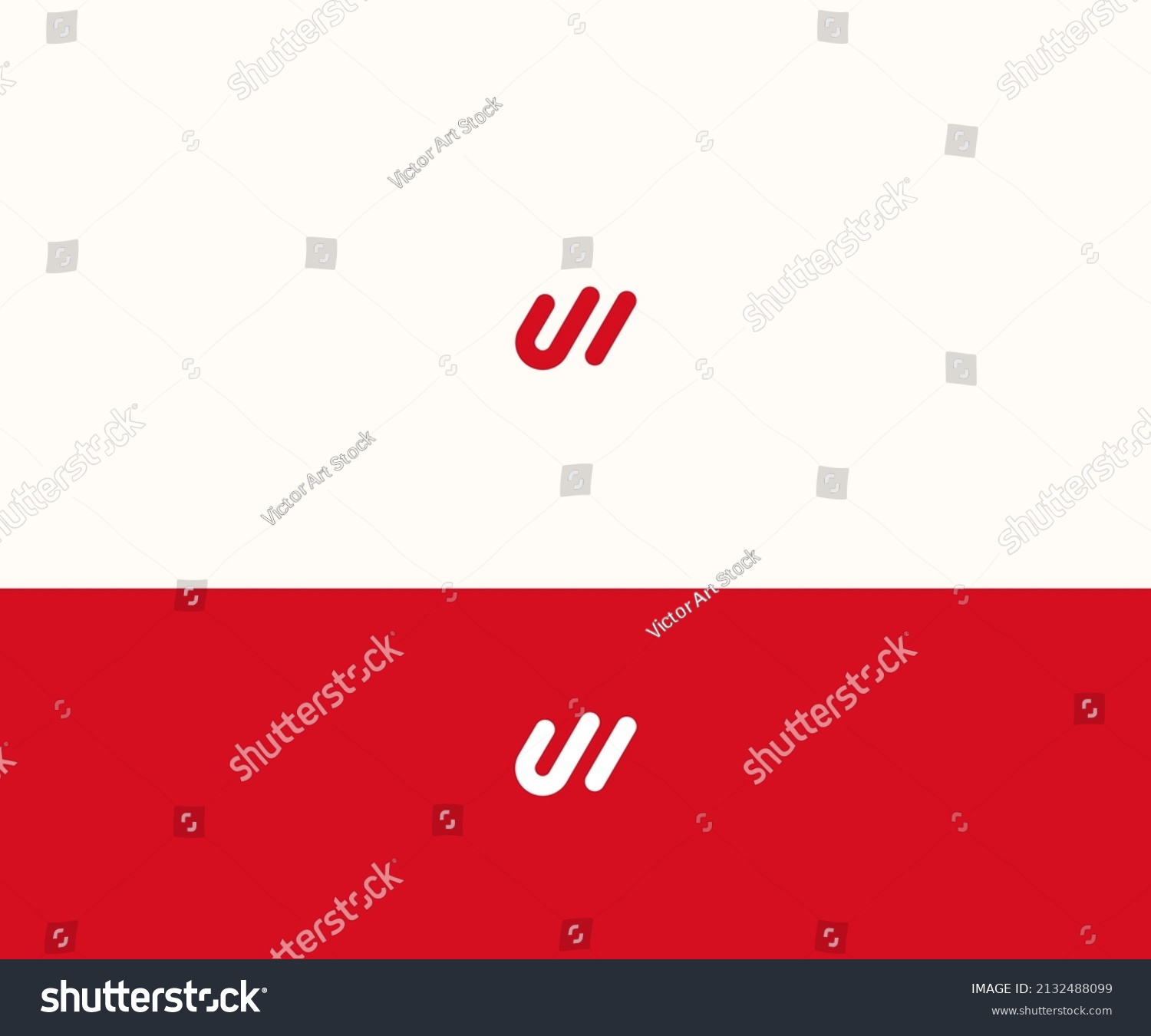 Uw Letter Logo Design Vector Template Stock Vector (Royalty Free ...