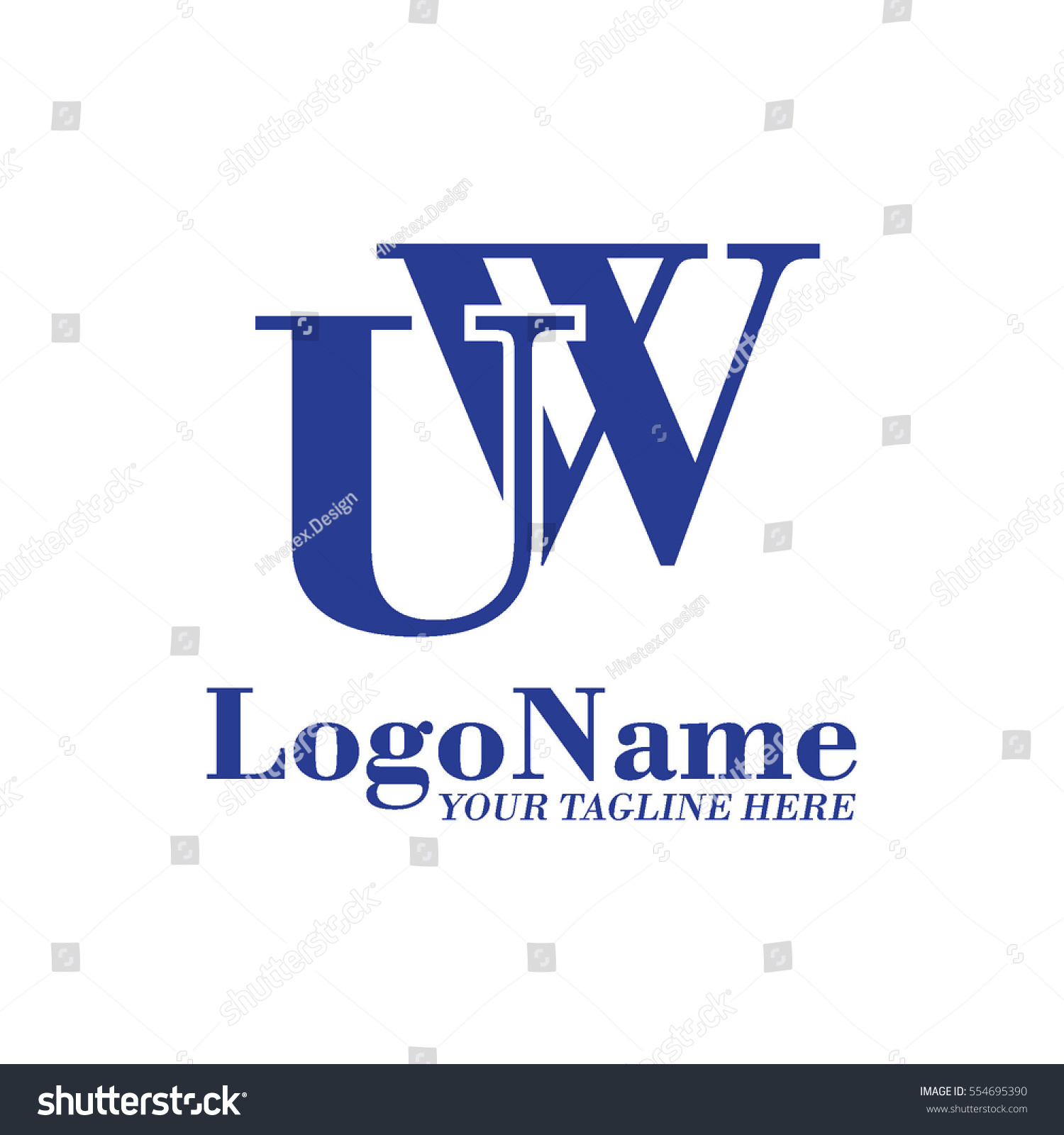 Uw Logo Stock Vector (Royalty Free) 554695390 | Shutterstock