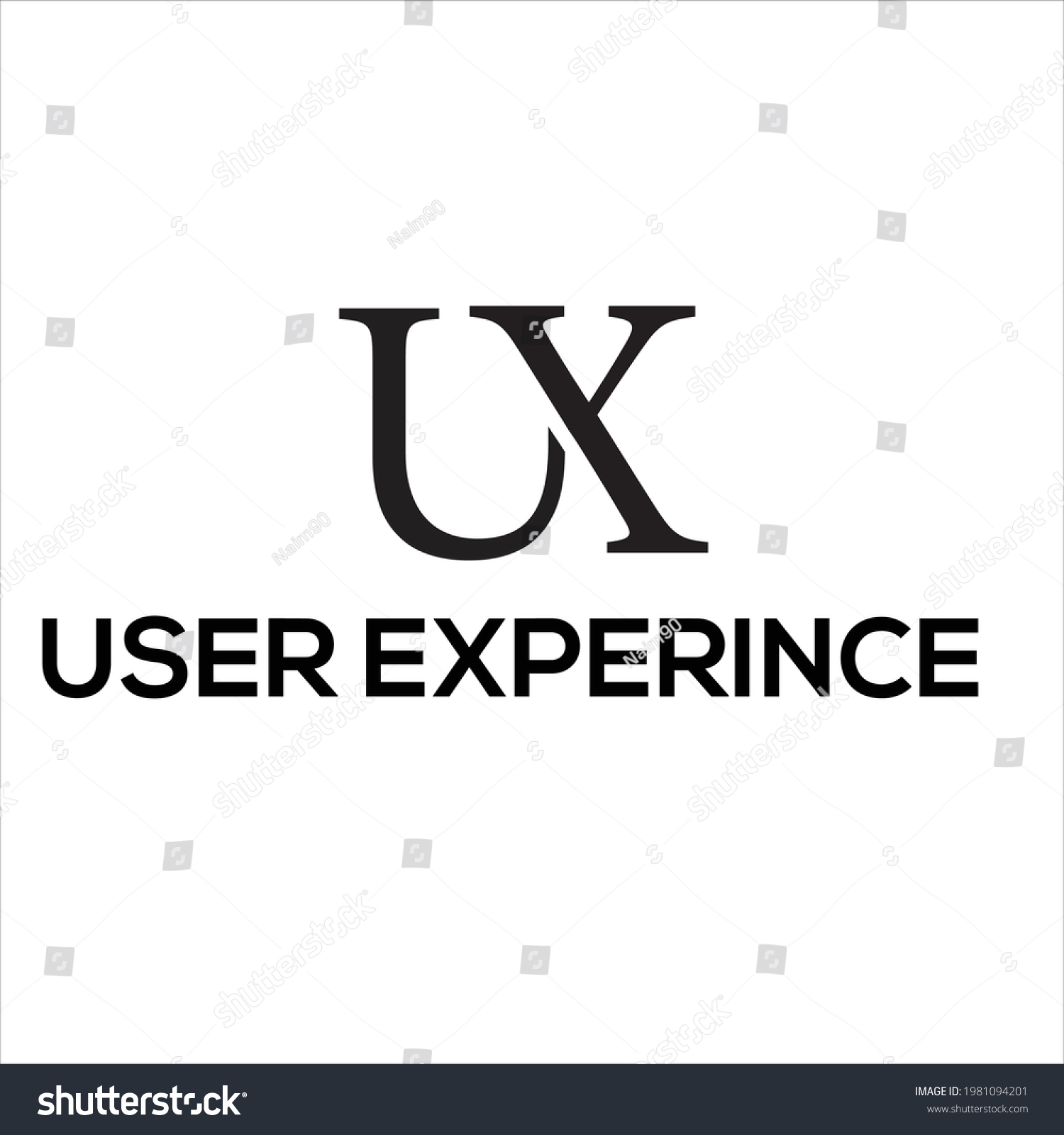 Ux Logo Creative Logo New Logo Stock Vector (Royalty Free) 1981094201