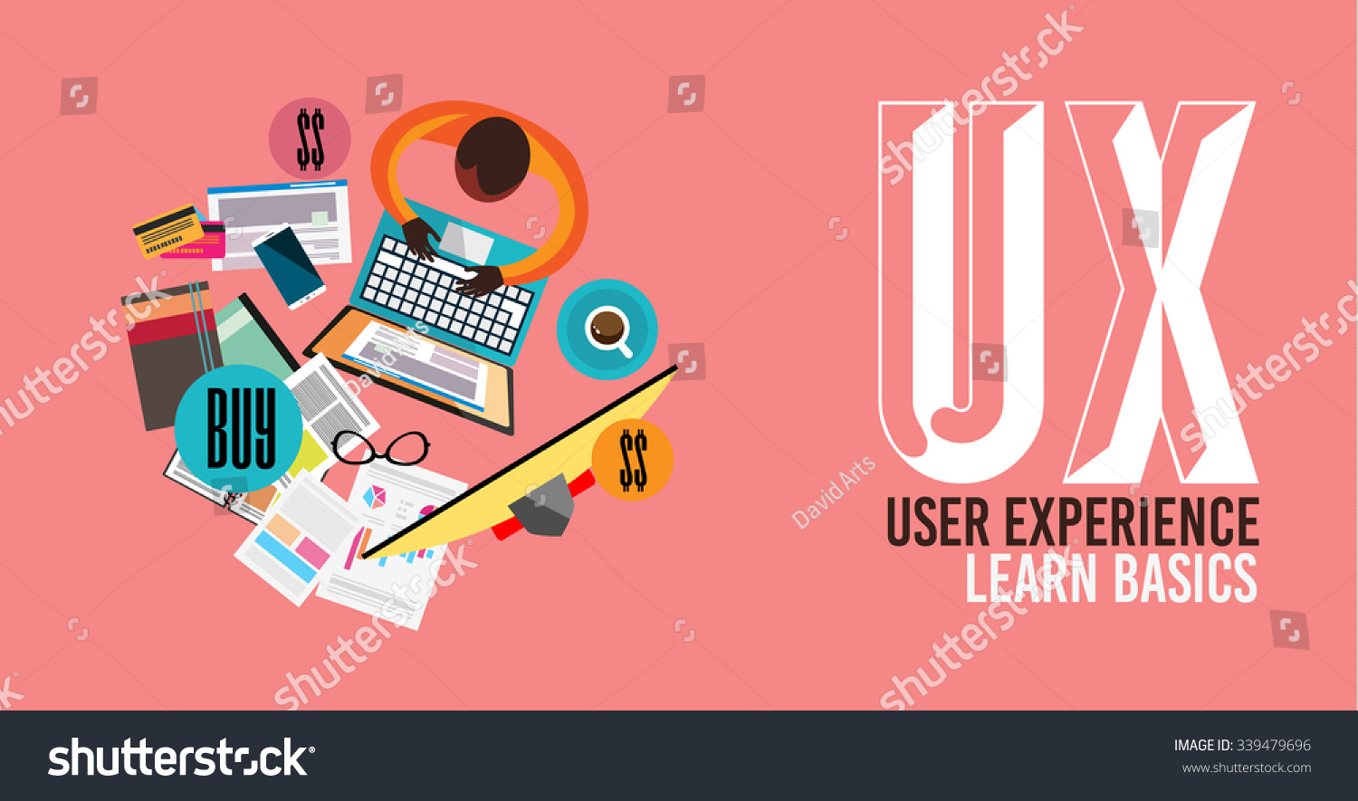 Ux User Experience Background Concept Doodle Stock Vector (Royalty Free ...