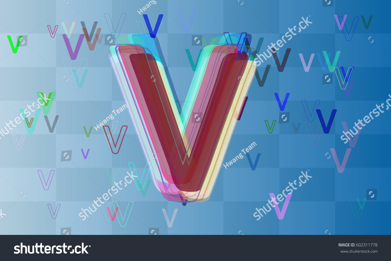 V Alphabet Background Icon Stock Vector (Royalty Free) 602311778