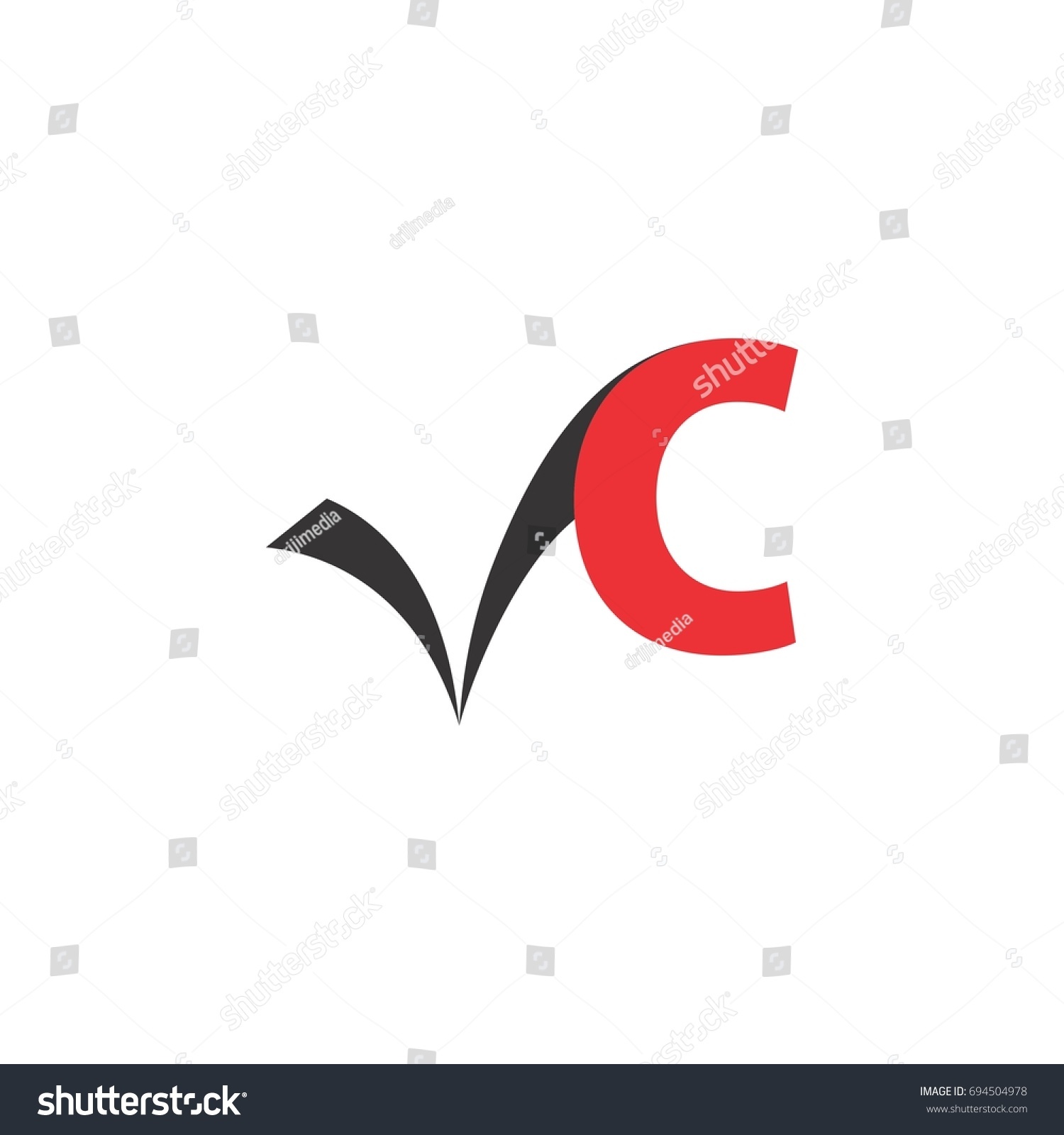 V C Logo Stock Vector (Royalty Free) 694504978 | Shutterstock