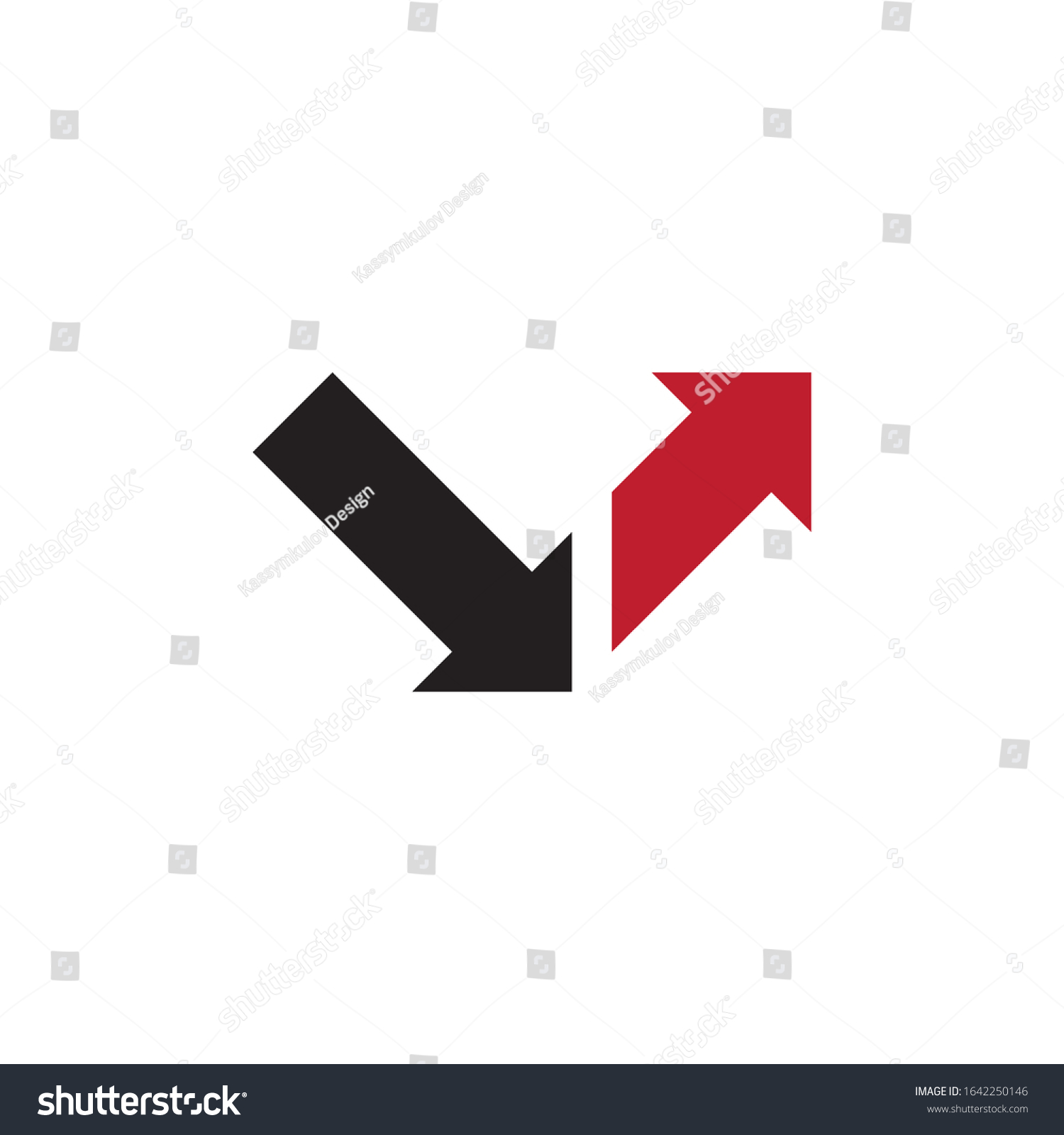 V Arrows Logo Lettermark Wordmark Monogram Stock Vector (Royalty Free ...