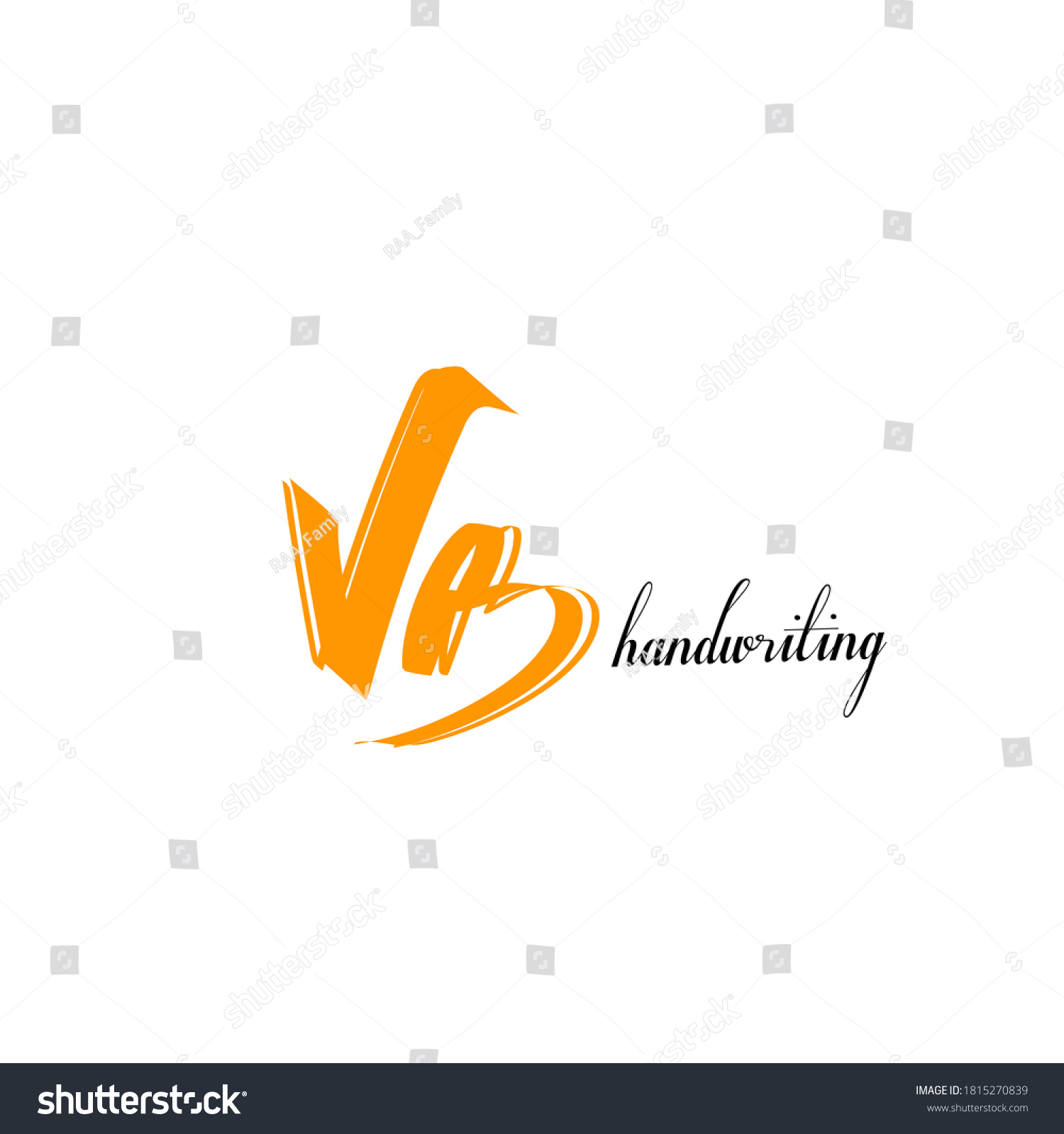 V B Vb Initial Logo Handwriting Stock Vector (Royalty Free) 1815270839 ...