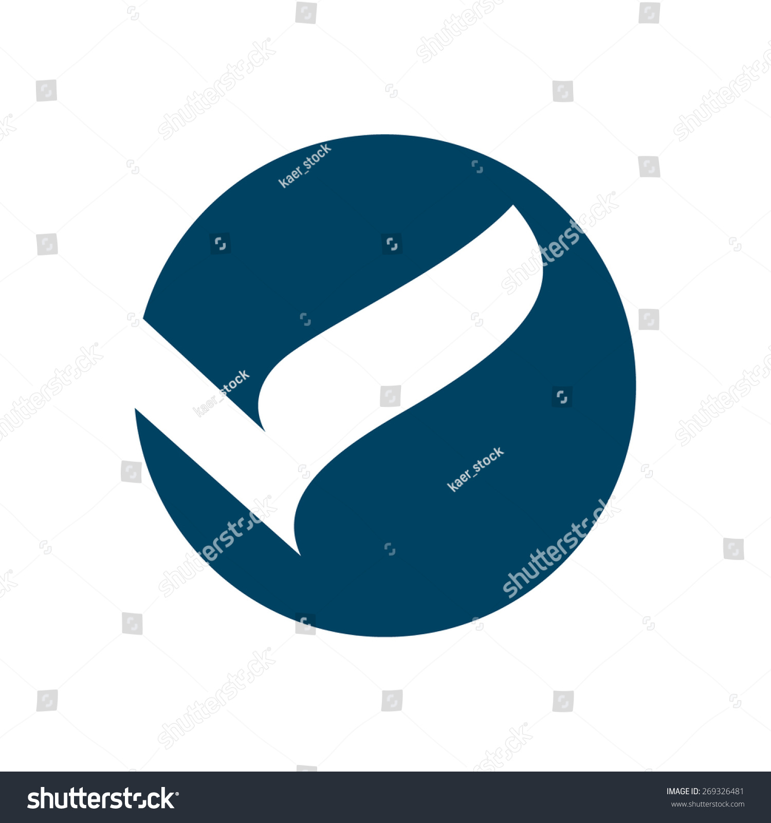 V Letter Line Logo Vector Design Stock Vector (Royalty Free) 269326481