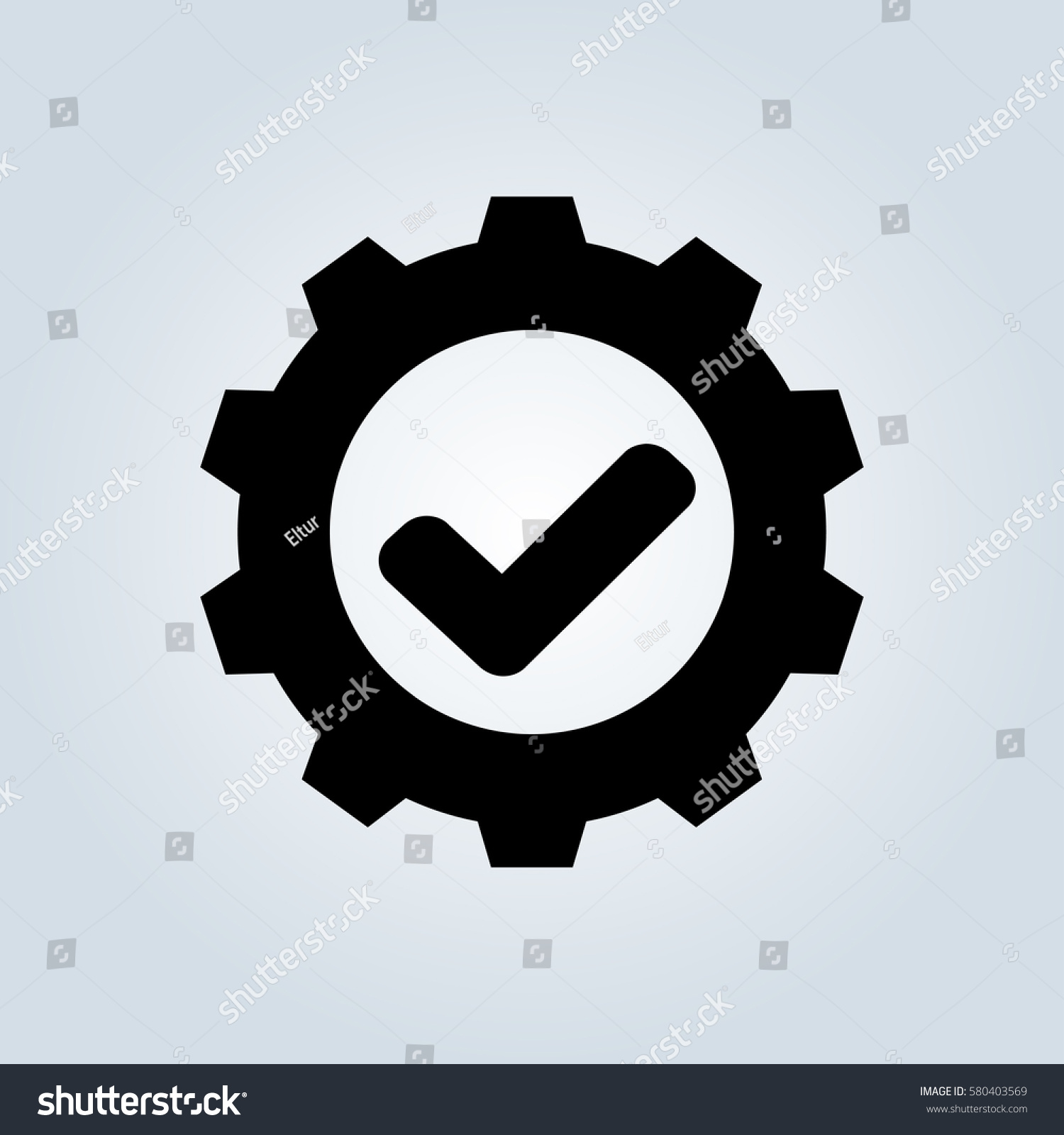 V Letter Check Mark Stock Vector (Royalty Free) 580403569