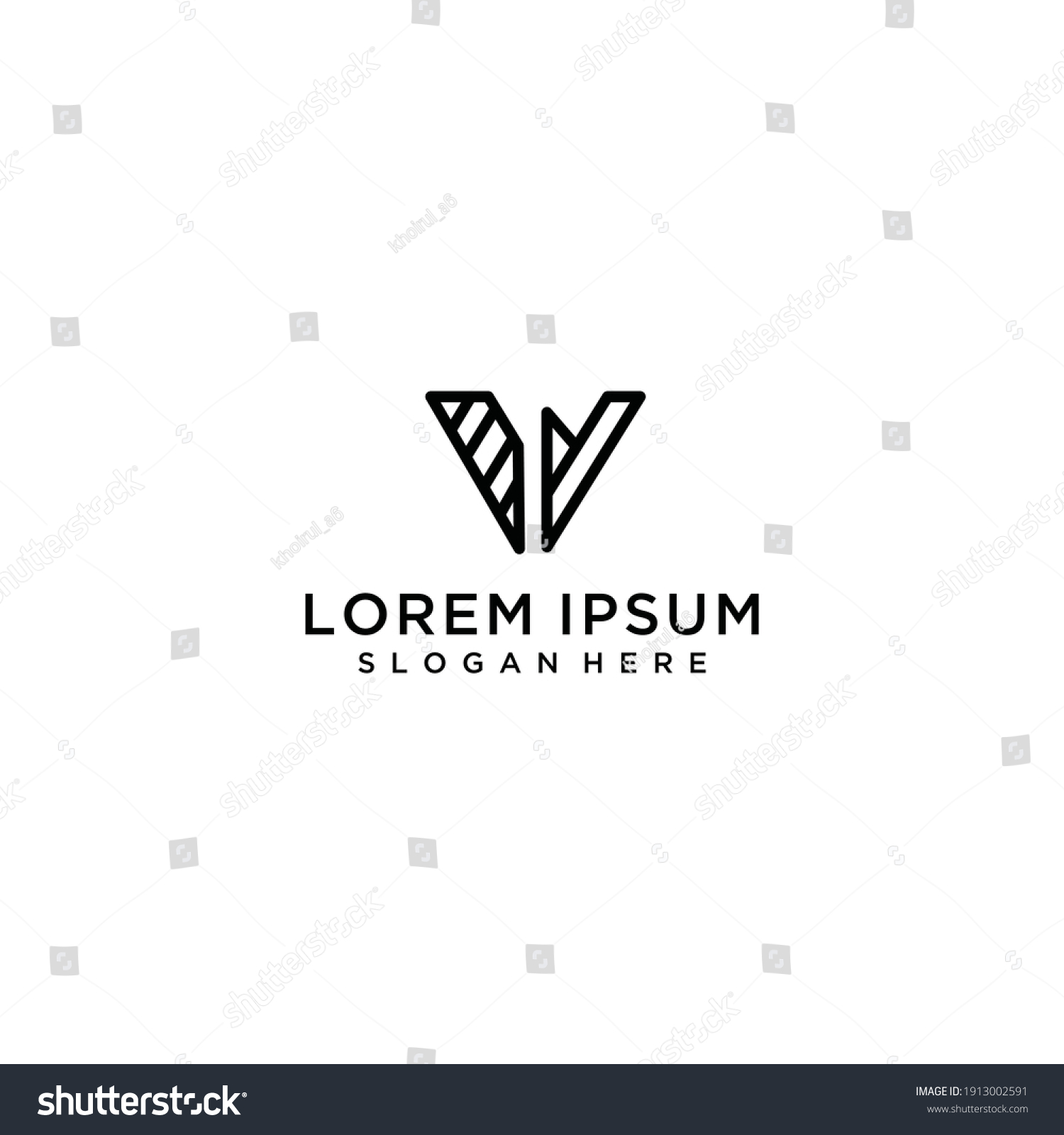 V Letters Logo Vector Symbols Stock Vector (Royalty Free) 1913002591 ...