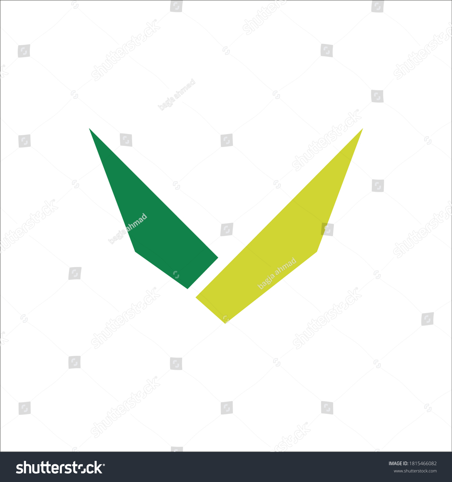 V Logo Design Vector Sign Stock Vector (Royalty Free) 1815466082 ...