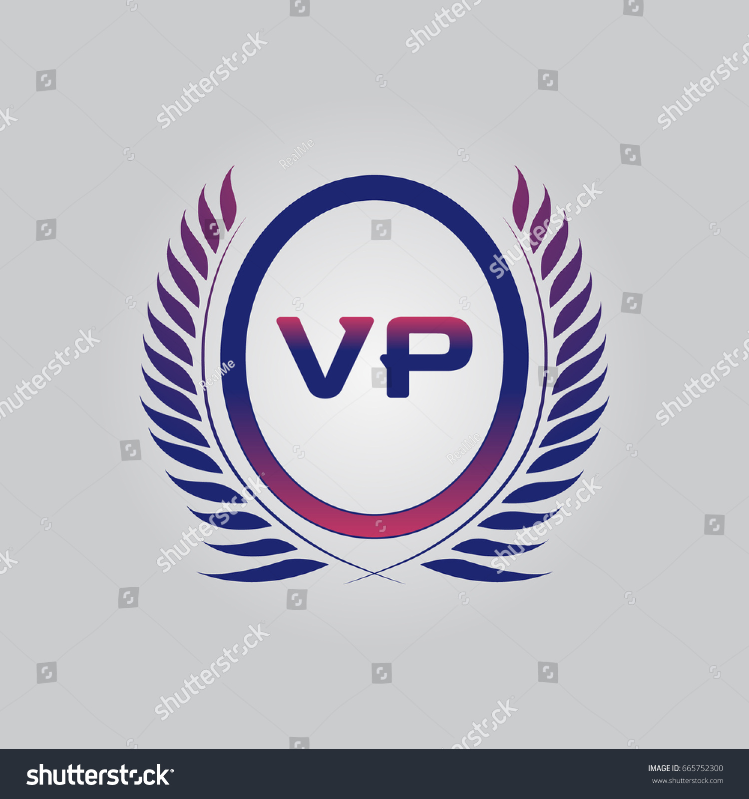 V P Logo Stock Vector (Royalty Free) 665752300