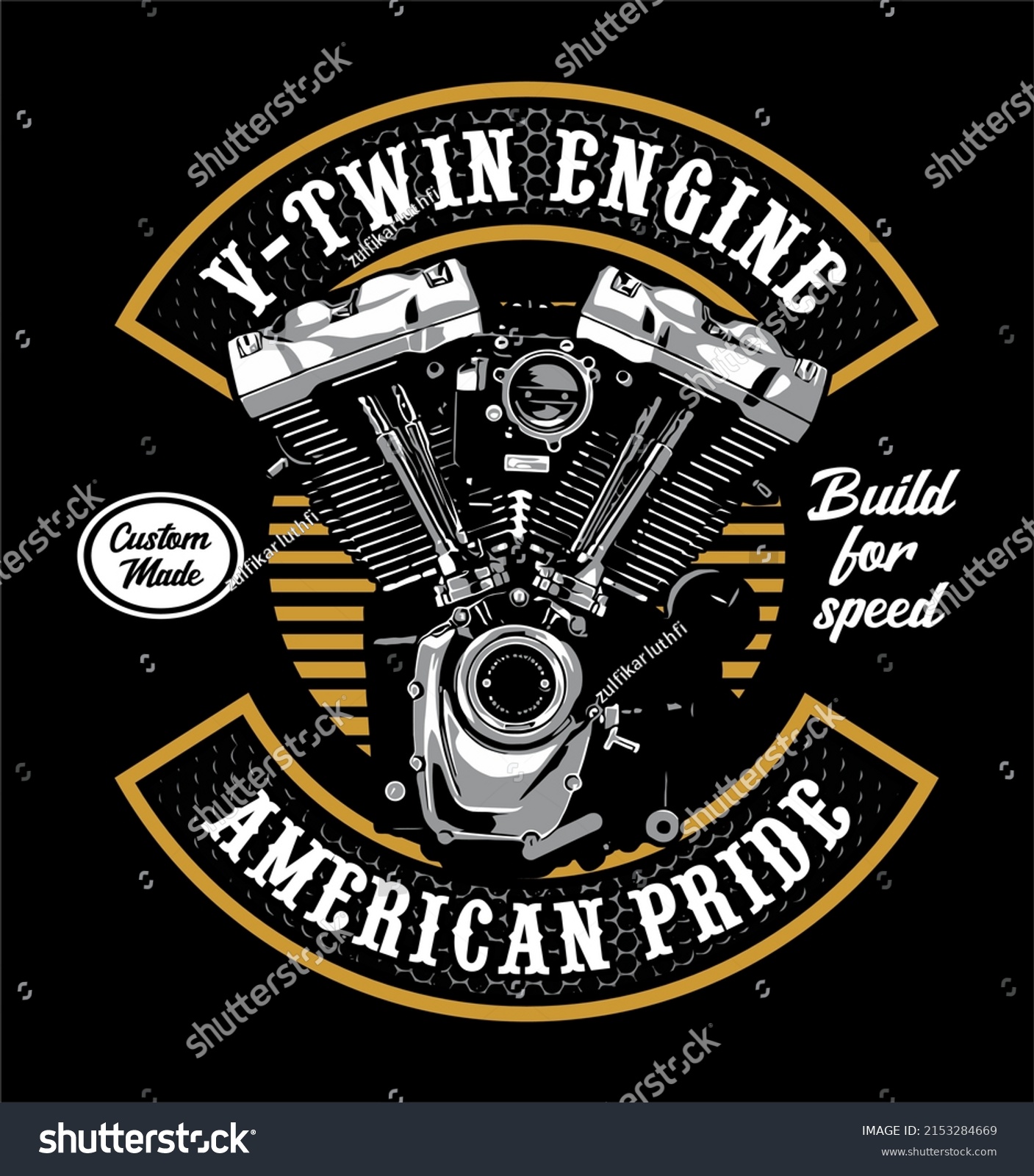 Vtwin Engine New Vector Template Stock Vector (Royalty Free) 2153284669 ...