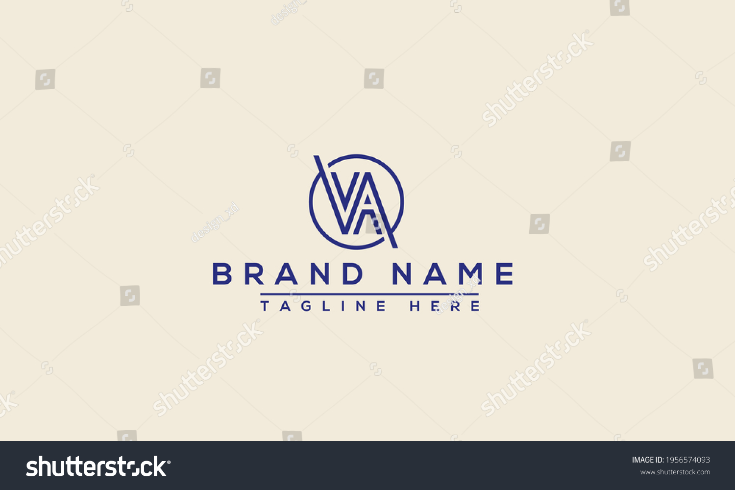 Va Logo Design Template Vector Graphic Stock Vector (Royalty Free ...