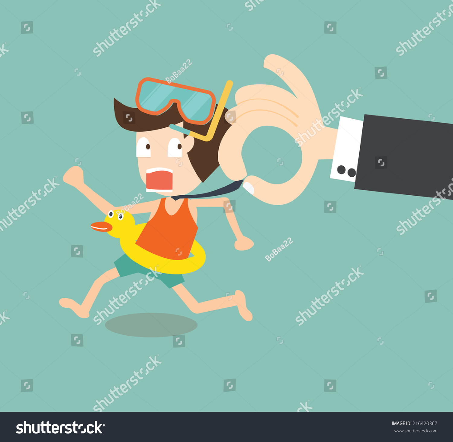 Vacation Leave Not Approved Stock Vector (Royalty Free) 216420367