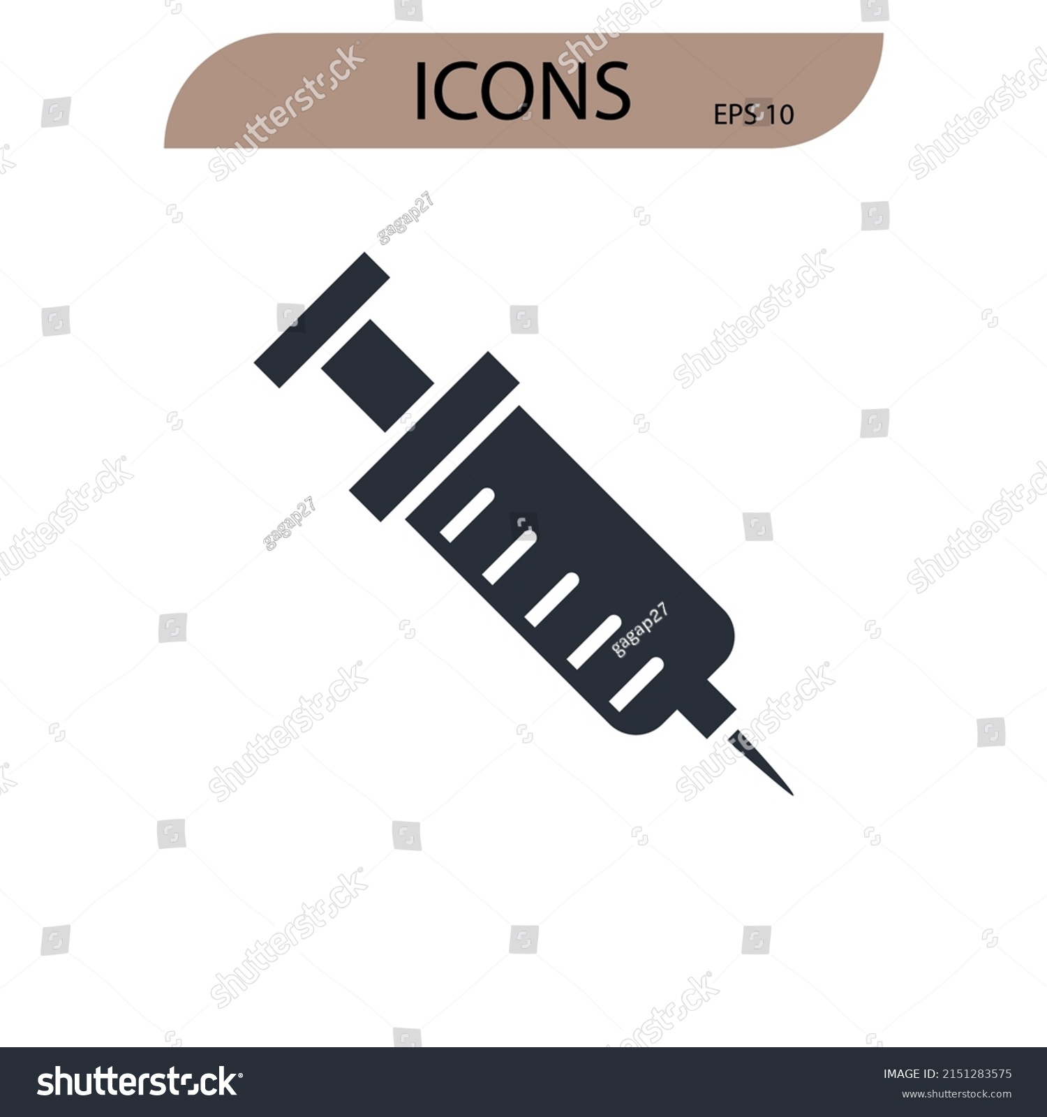Vaccination Icons Symbol Vector Elements Infographic Stock Vector ...