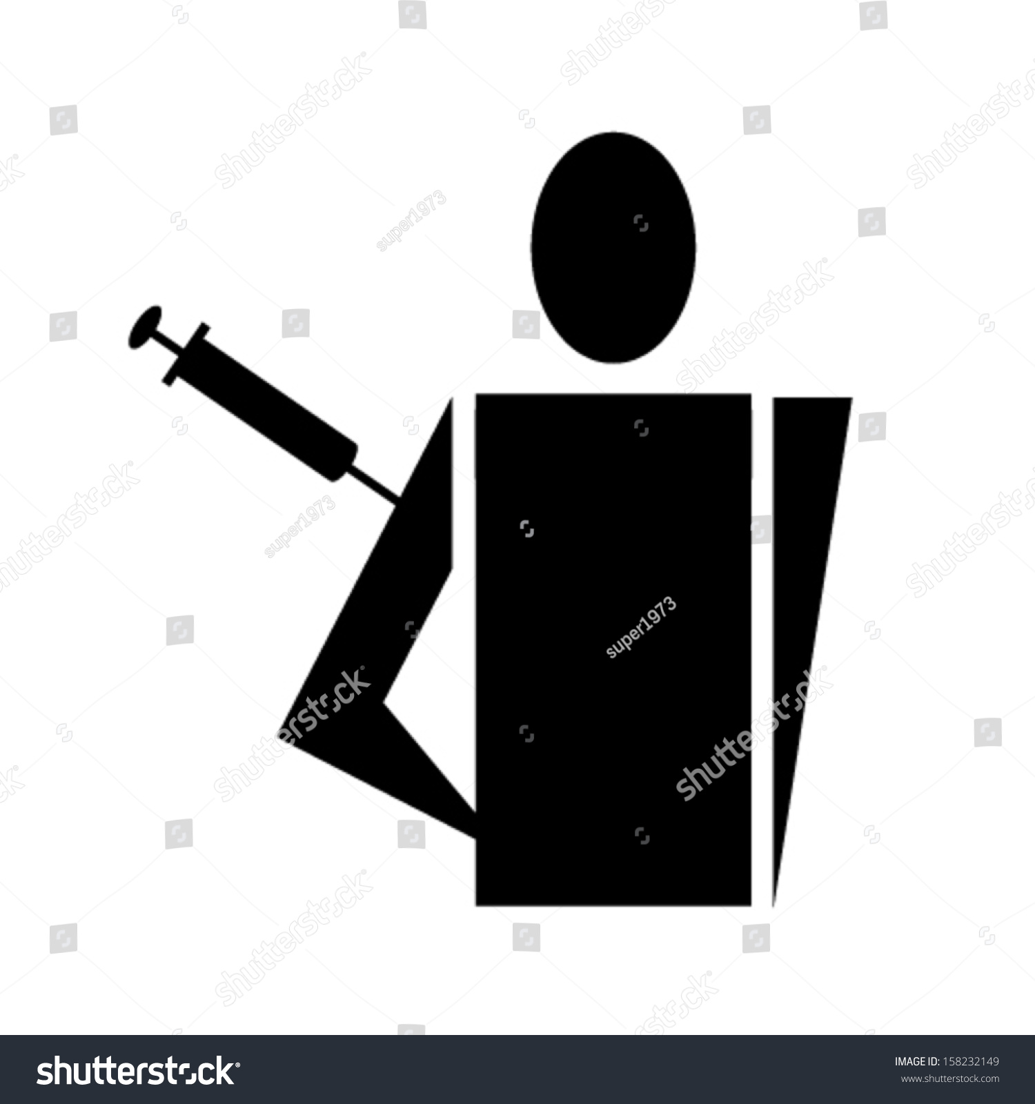 Vaccination Symbol Vector Illustration Stock Vector (Royalty Free ...