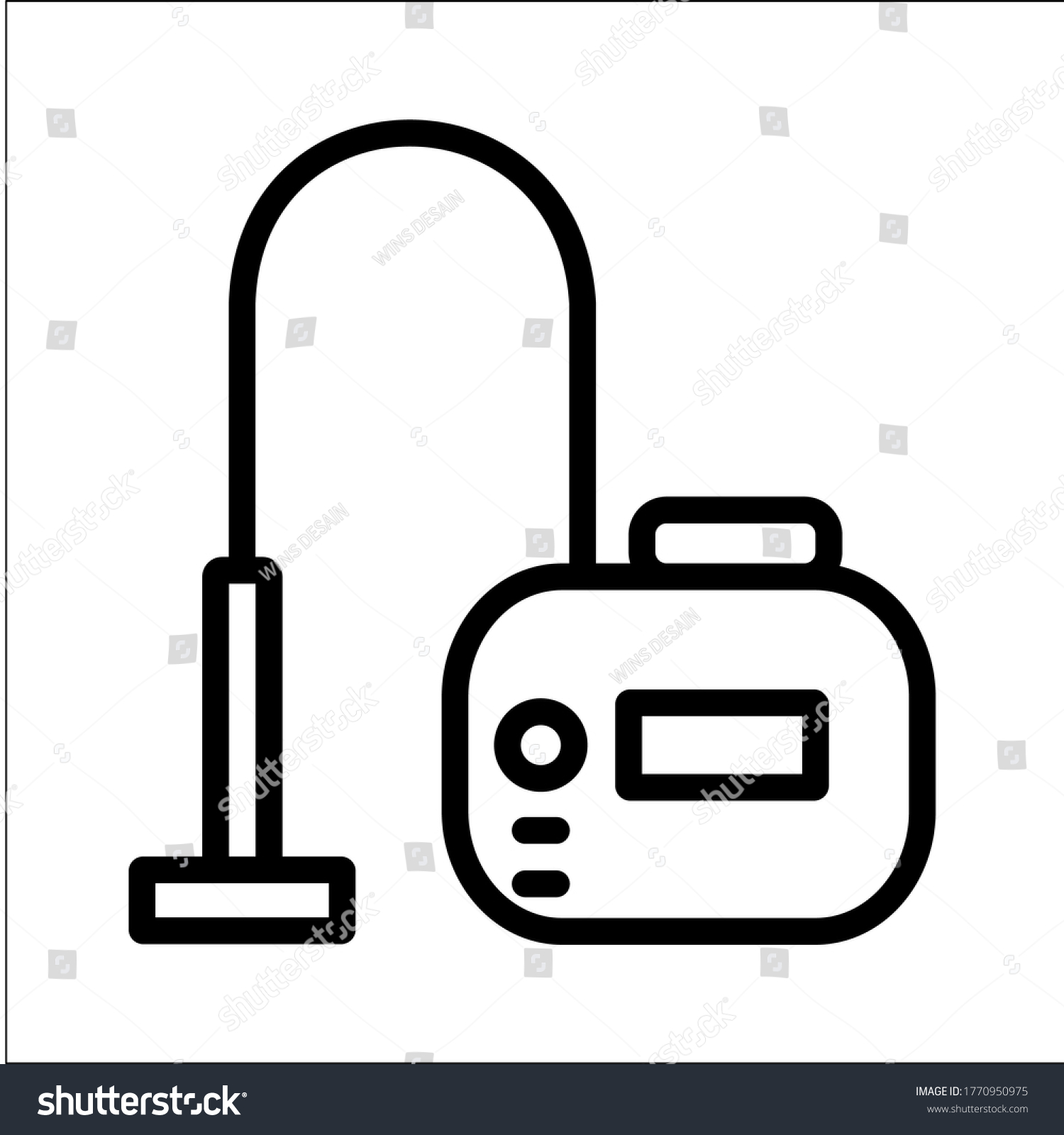 Vacuum Icon Outline Style Vector Stock Vector (Royalty Free) 1770950975 ...