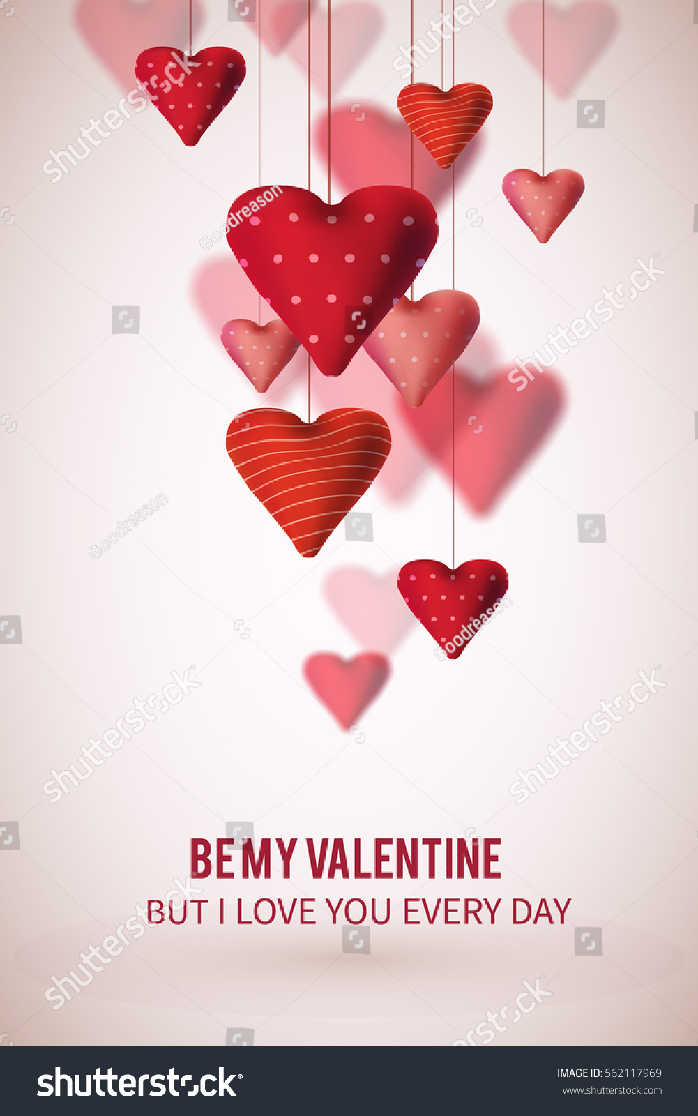 Valentine Card Design Stock Vector (Royalty Free) 562117969 | Shutterstock