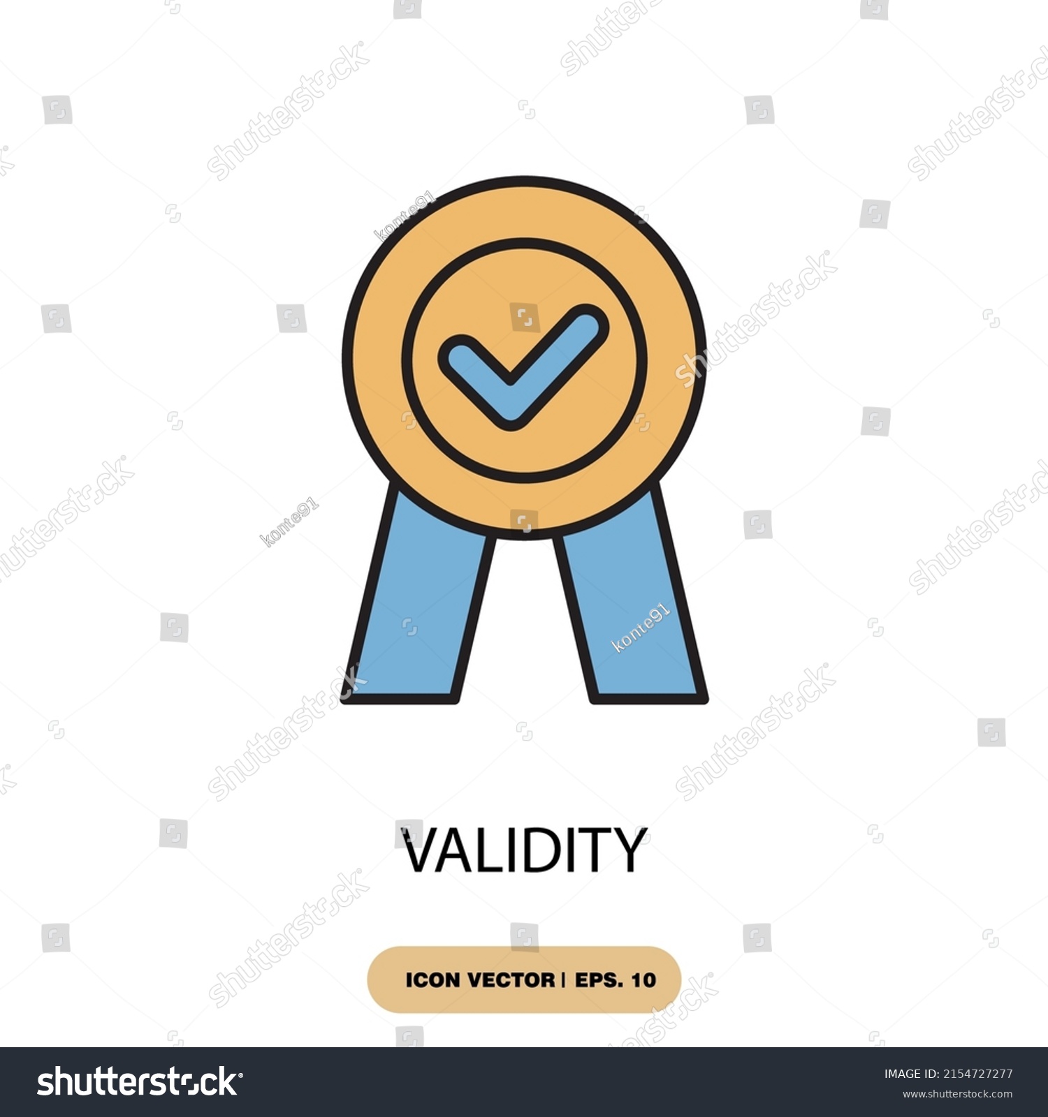 Validity Icons Symbol Vector Elements Infographic Stock Vector (Royalty ...