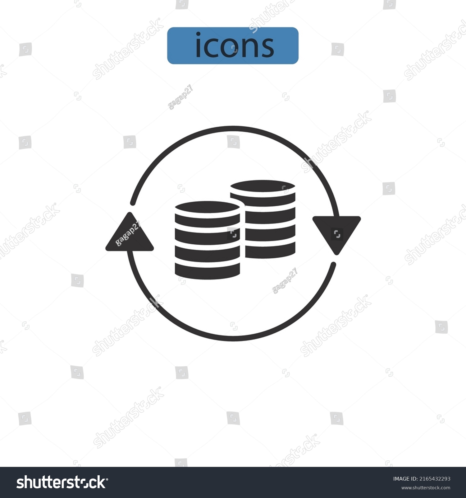Value Stream Icons Symbol Vector Elements Stock Vector (Royalty Free ...