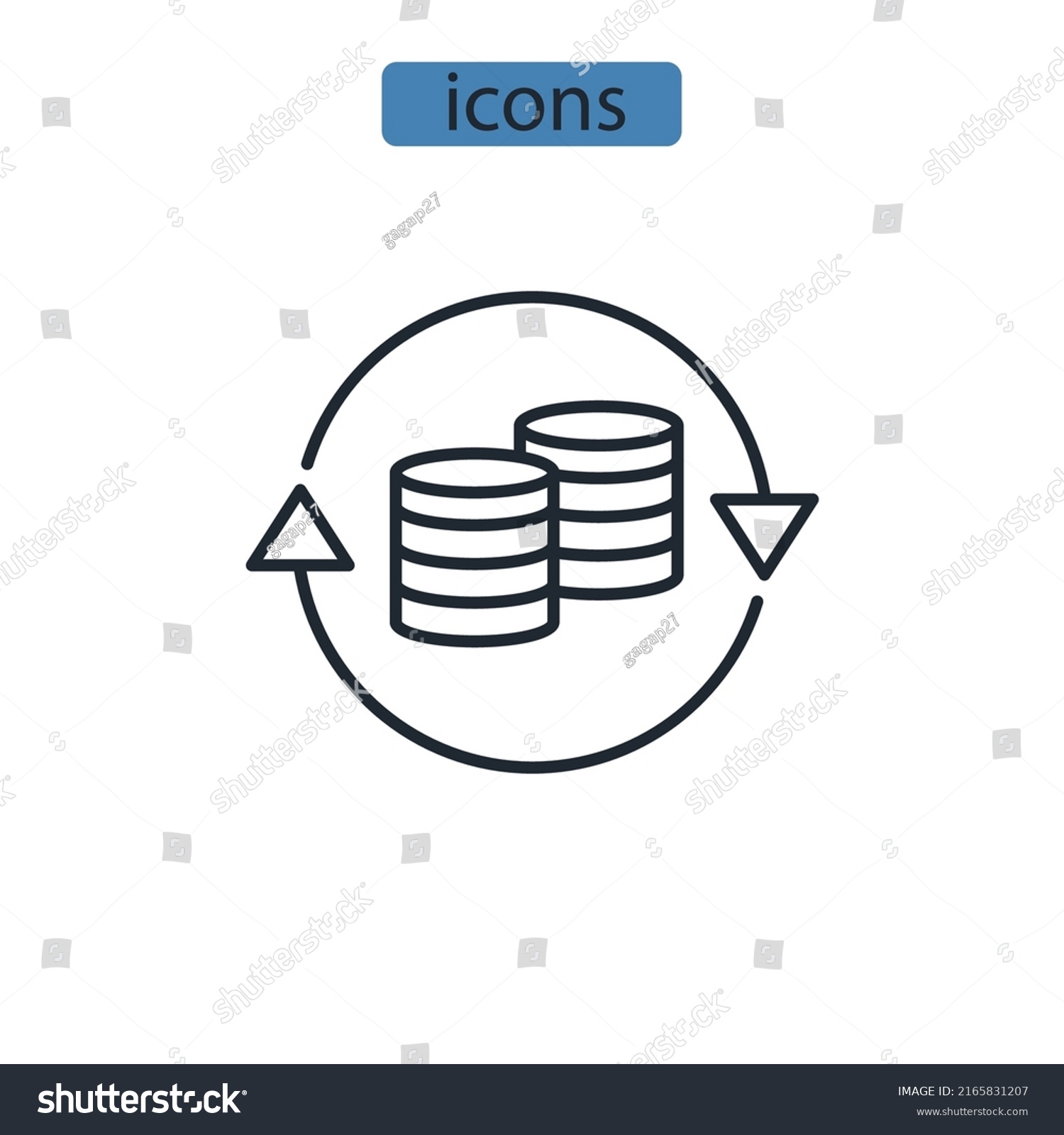 Value Stream Icons Symbol Vector Elements Stock Vector (Royalty Free ...