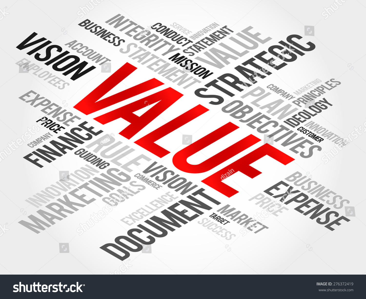 Value Word Cloud Business Concept Stock Vector (Royalty Free) 276372419 ...