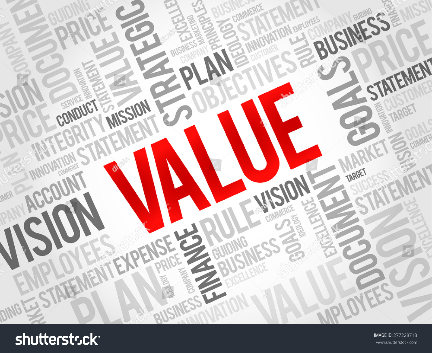 Value Word Cloud Business Concept Stock Vector (Royalty Free) 277228718 ...