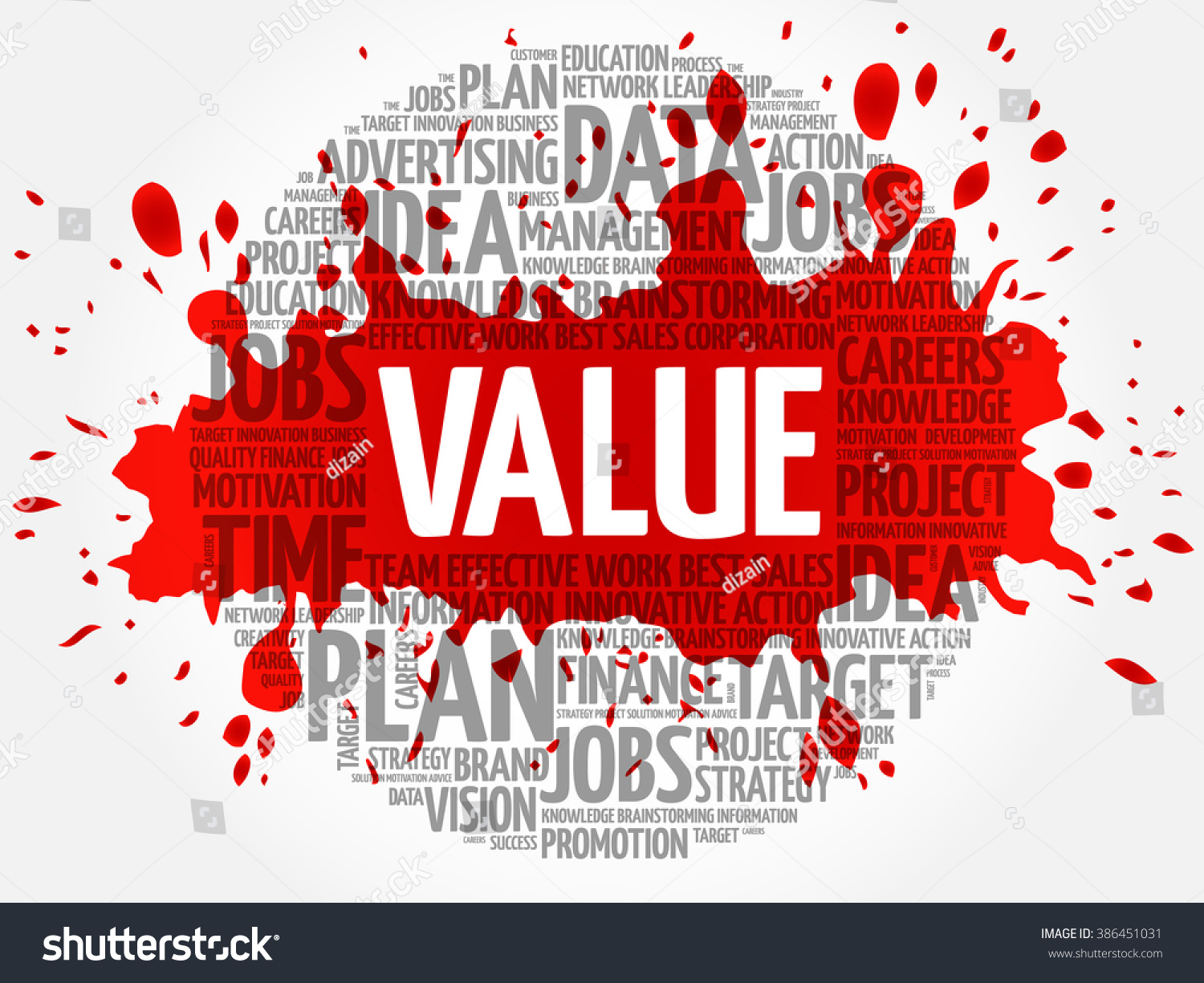 Value Word Cloud Business Concept Stock Vector (Royalty Free) 386451031 ...