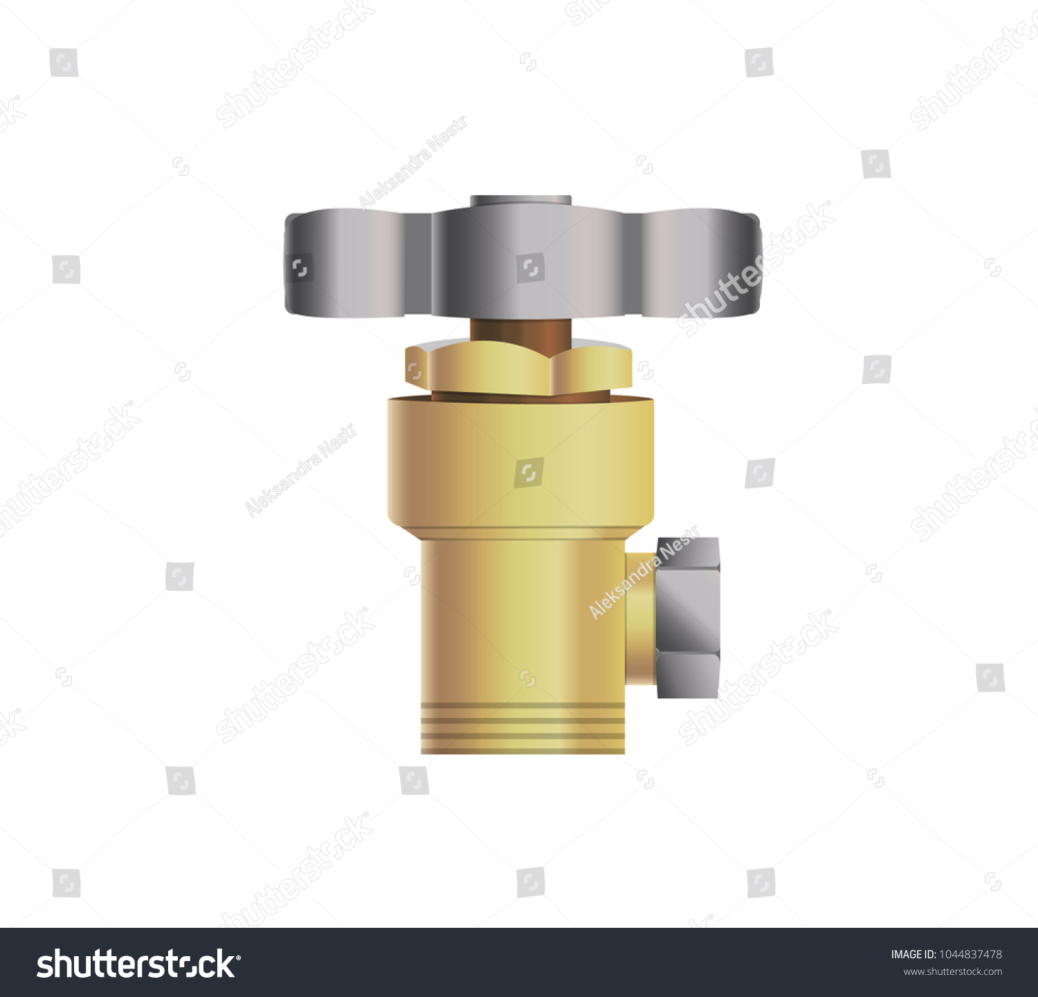 Valve Cylinder Vector Stock Vector (Royalty Free) 1044837478