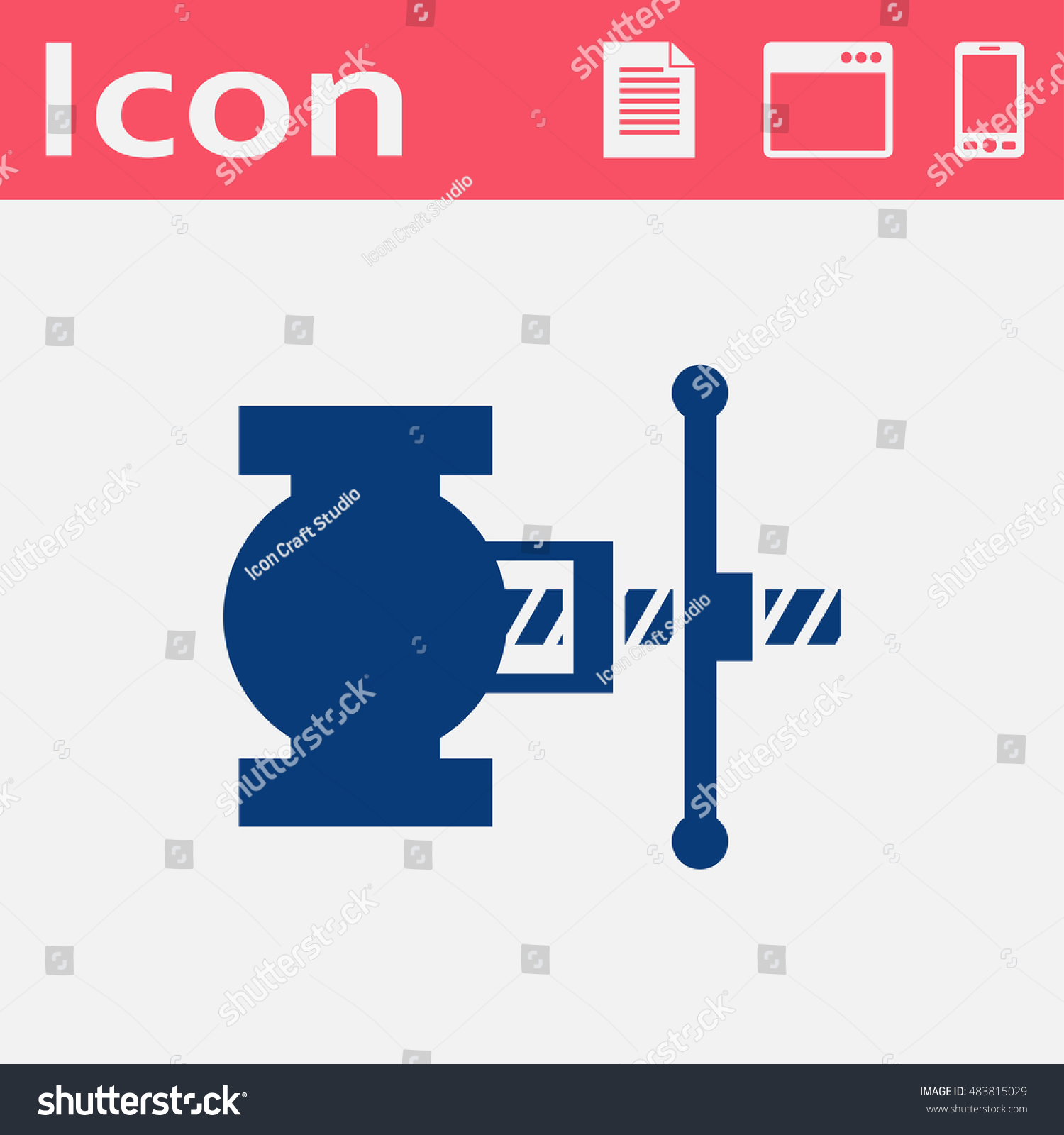 Valve Symbol Vector Icon Stock Vector (Royalty Free) 483815029 ...
