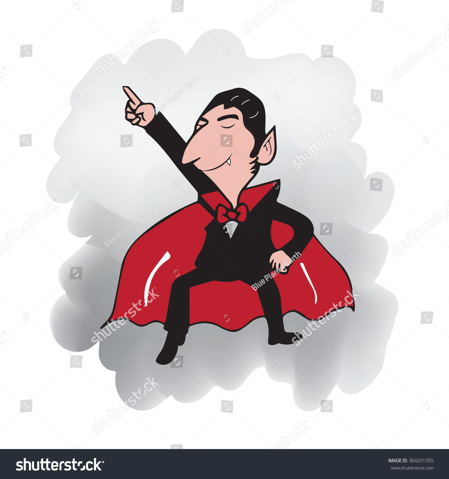 Vampire Dancing Cartoon Drawing Character: vector de stock (libre de ...