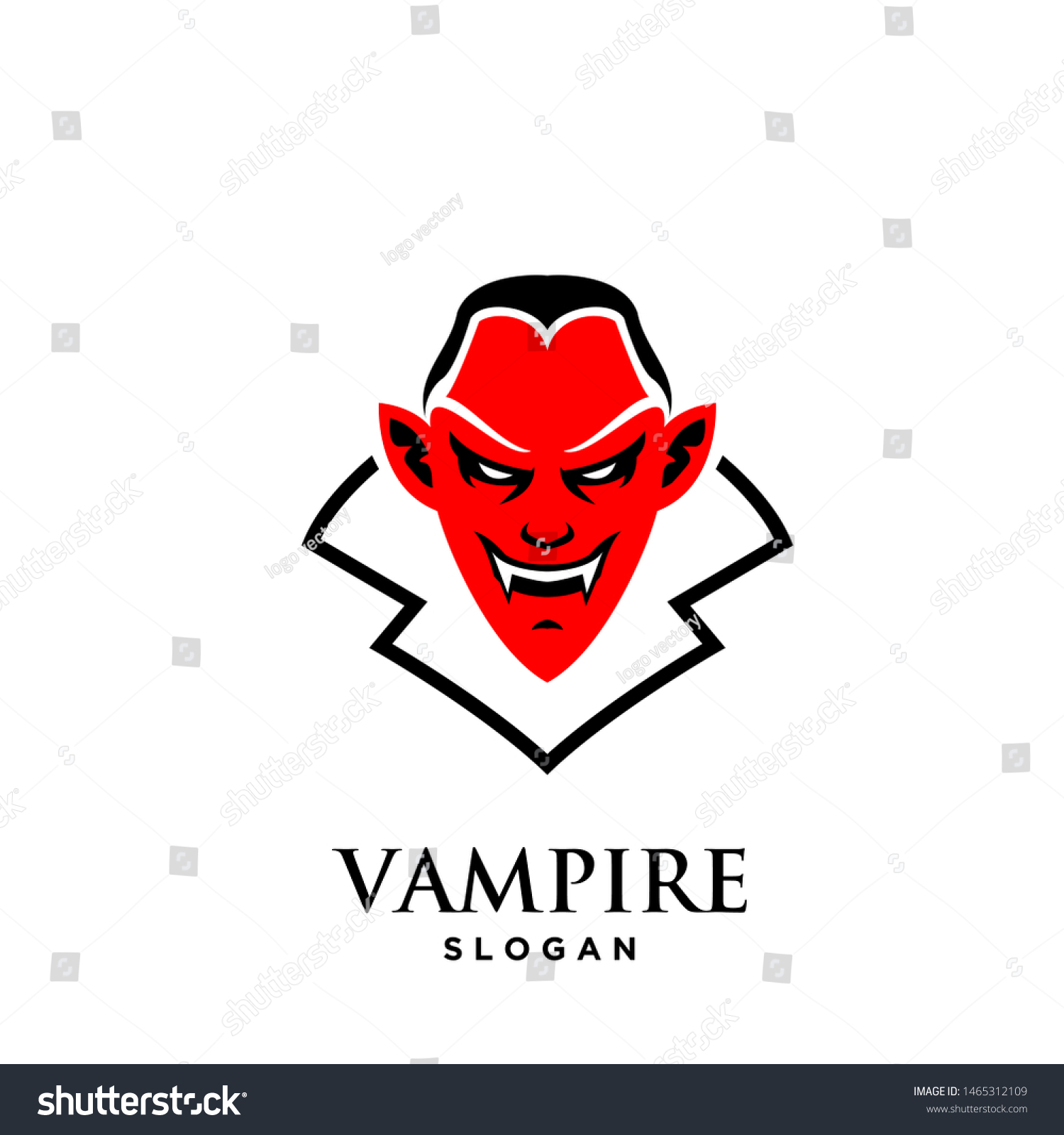 Vampire Logo Icon Design Vector Illustration Stock Vector (Royalty Free ...