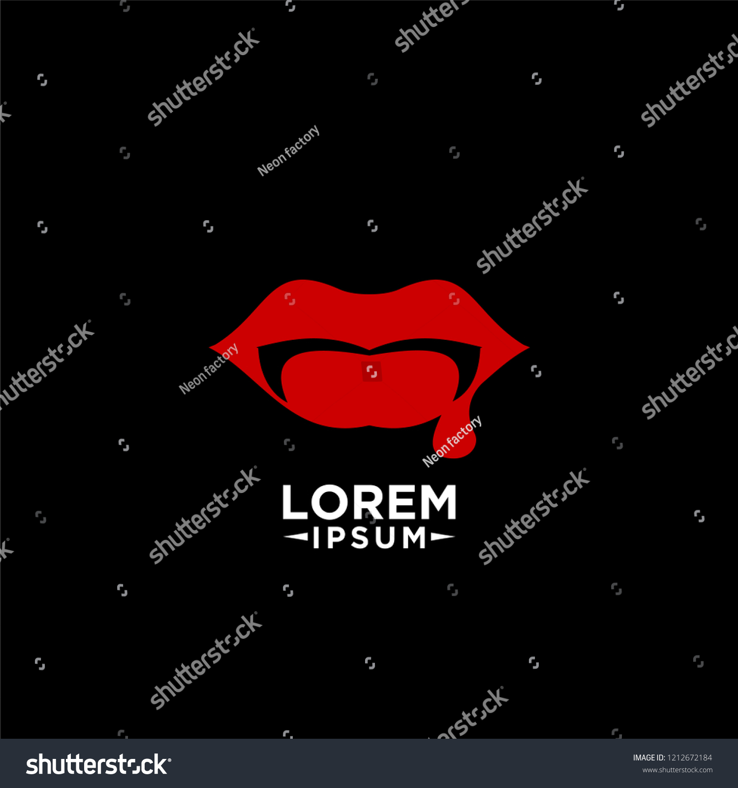 Vampire Logo Icon Designs Vector Stock Vector (Royalty Free) 1212672184