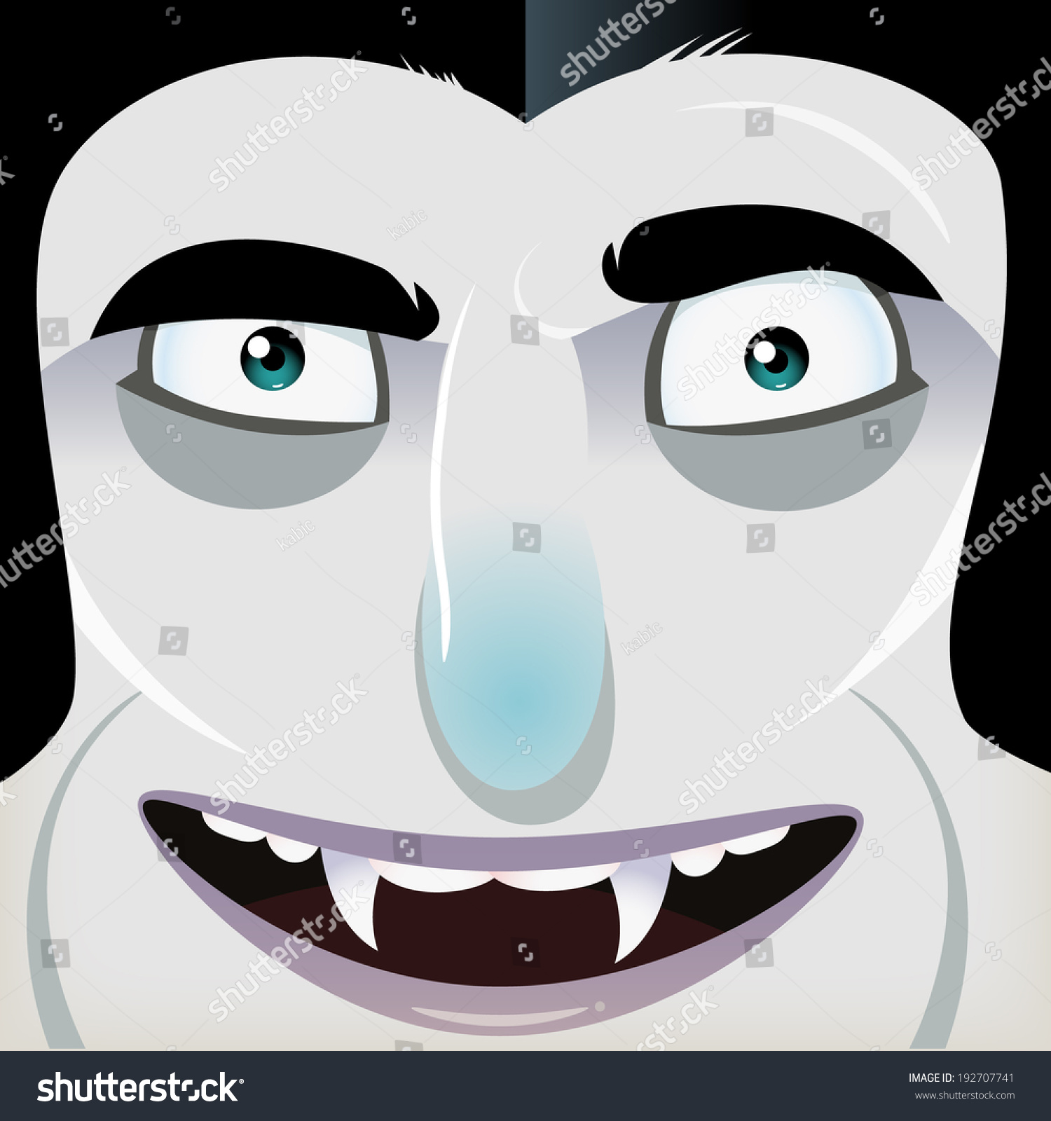 Vampire Vlad Square Face Stock Vector (Royalty Free) 192707741 ...