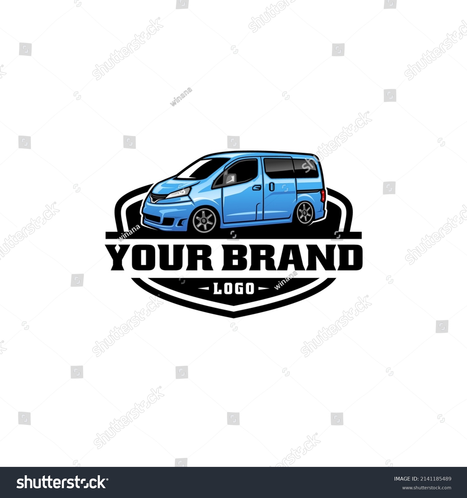 Van Car Illustration Logo Vector Stock Vector (Royalty Free) 2141185489 ...