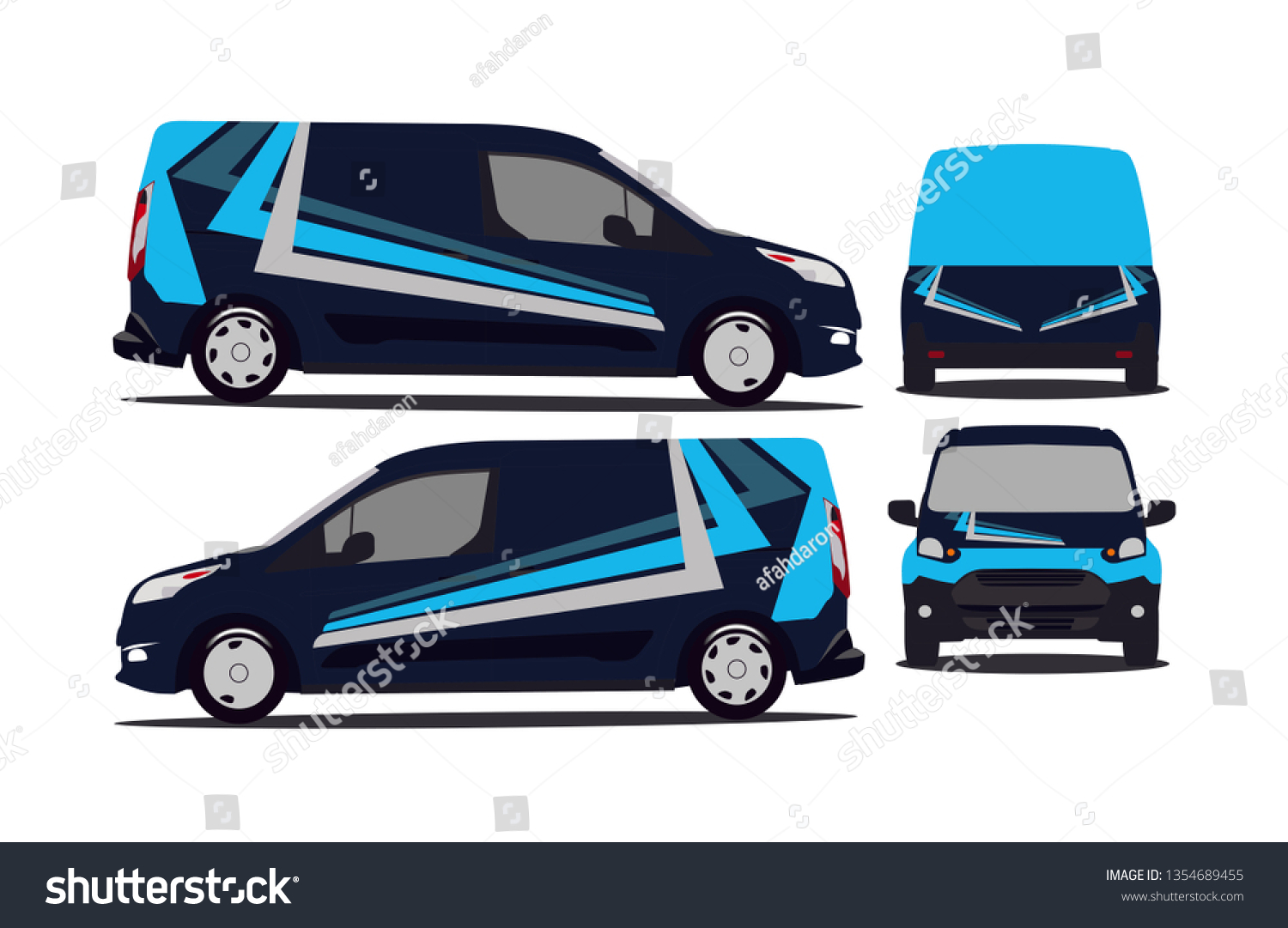 Van Cover Design Stock Vector (Royalty Free) 1354689455
