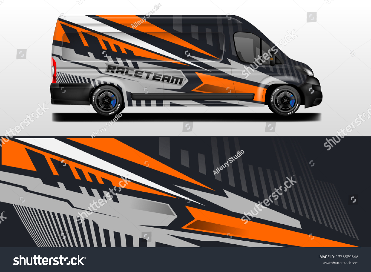 Van Decal Cargo Car Wrap Vector: vetor stock (livre de direitos ...