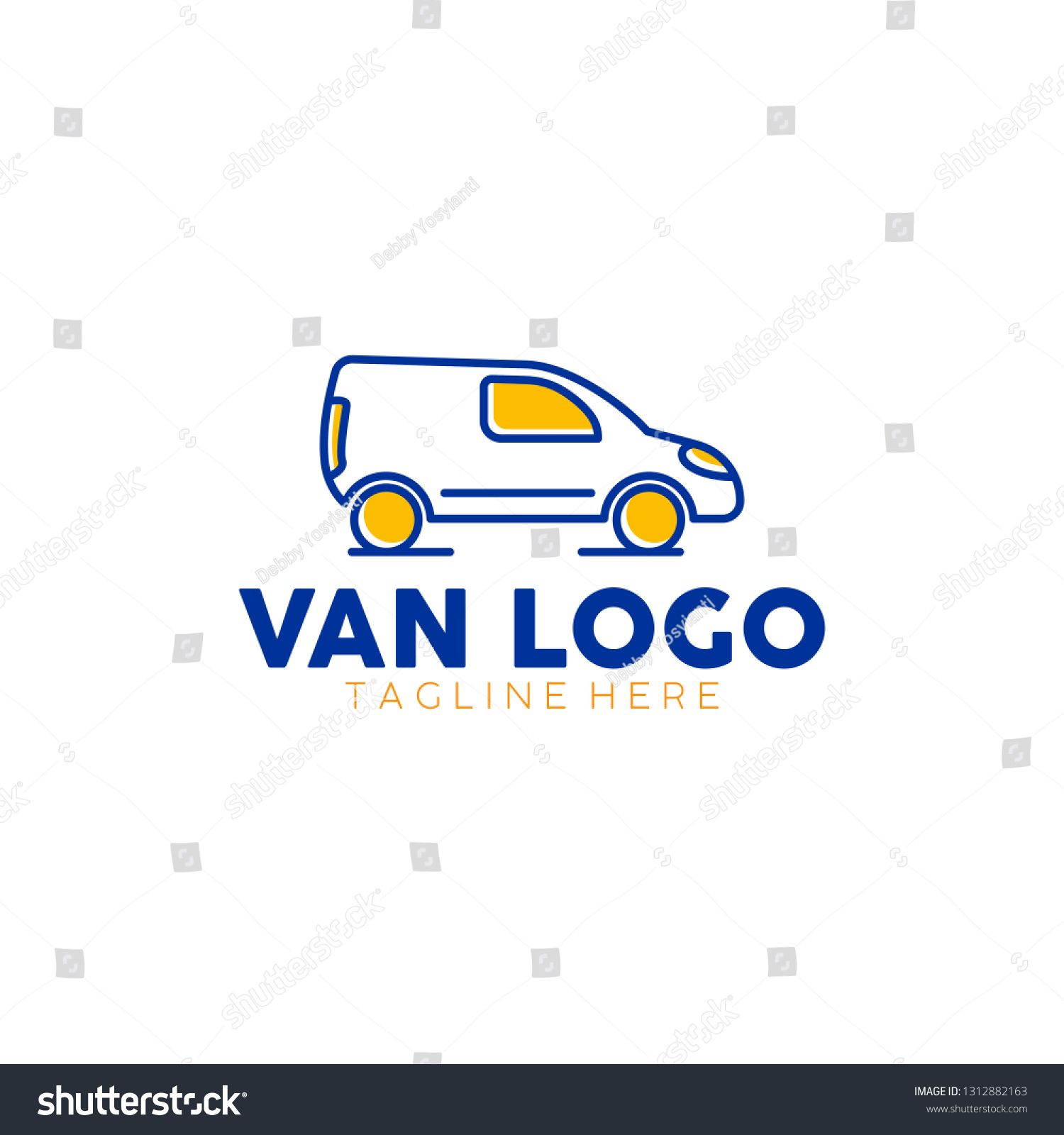 Van Logo Design Stock Vector (Royalty Free) 1312882163